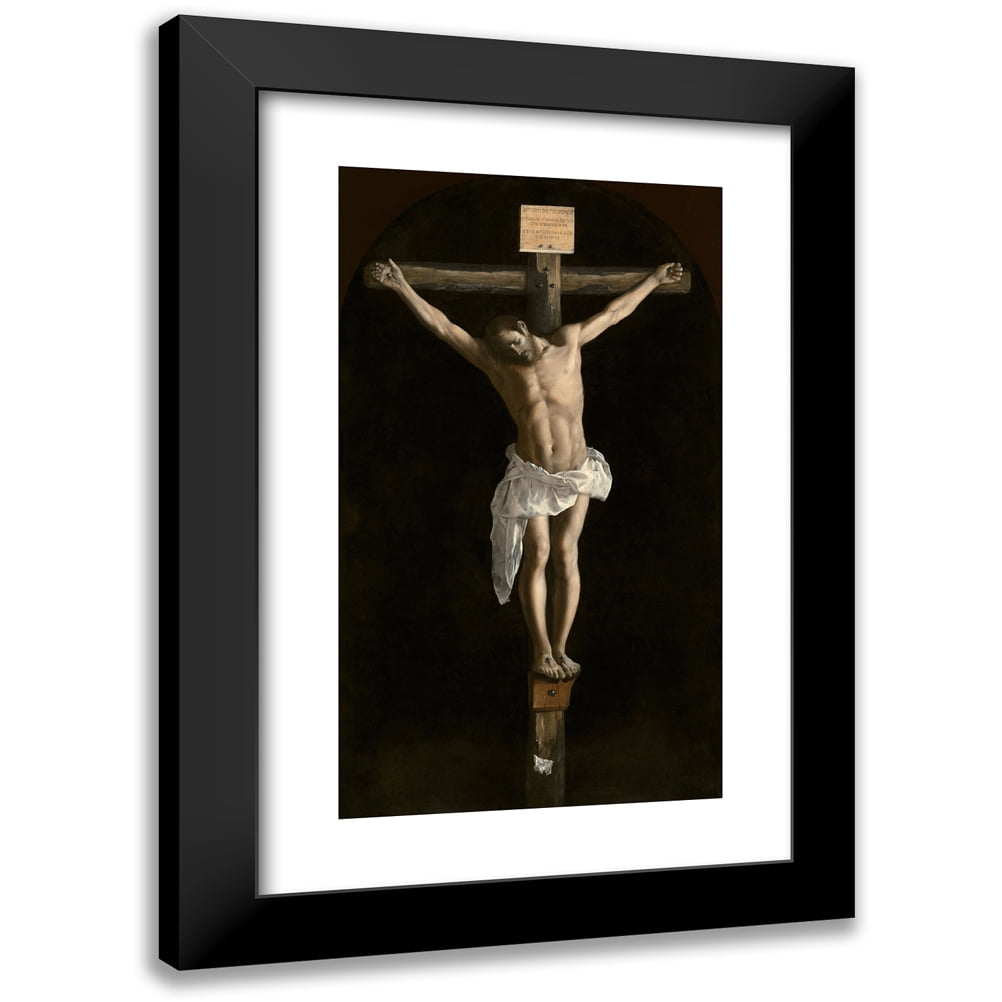 Francisco de Zurbarán 15x24 Black Modern Framed Museum Art Print Titled - The Crucifixion (1627 ...
