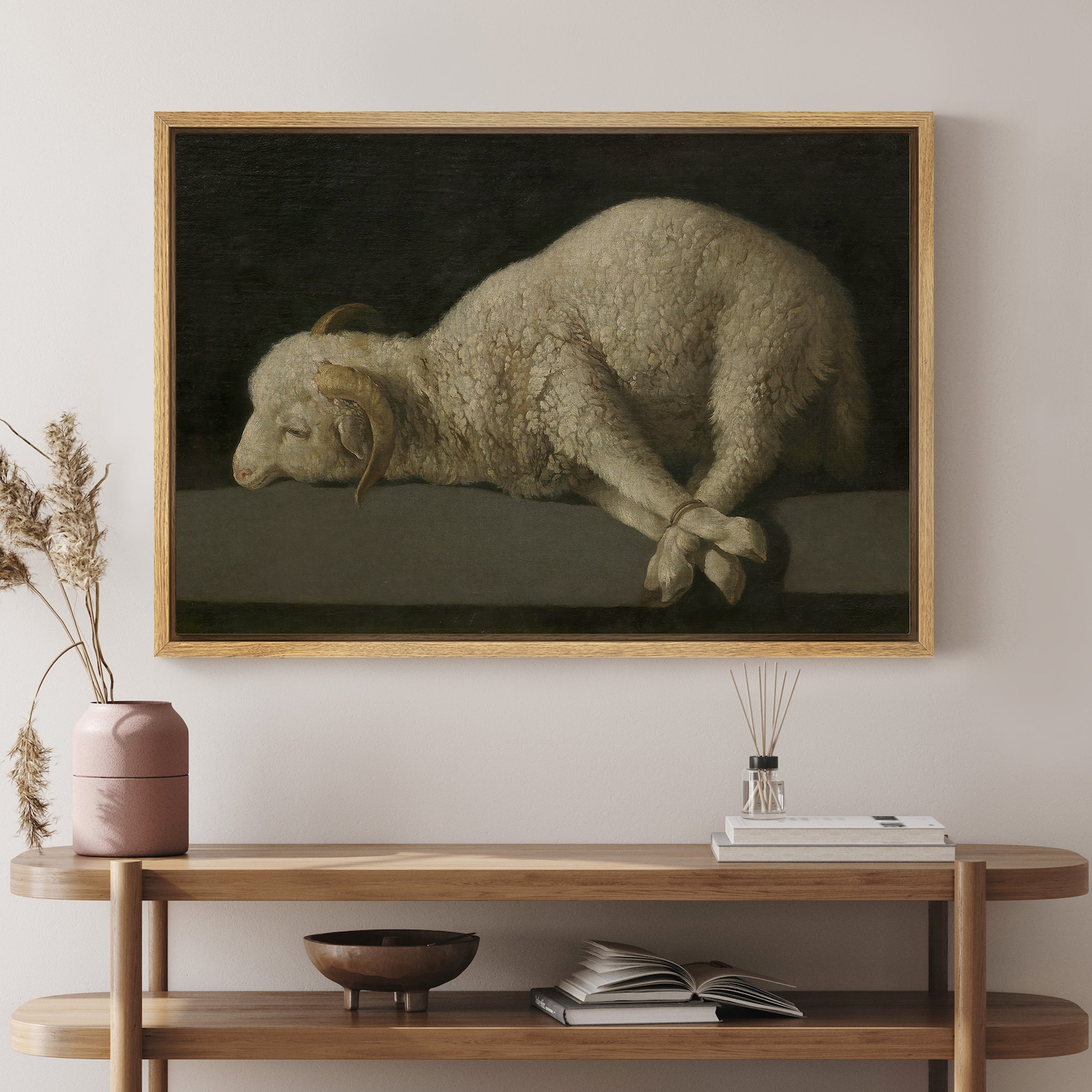 Francisco de Zurbaran Agnus Dei Wall Art Baroque Animal Painting ...