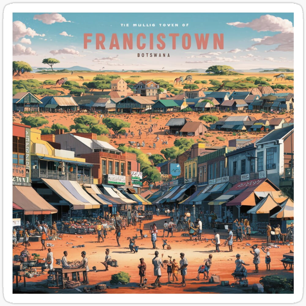 Francistown,Botswana Sticker Phone Decal Water Bottle Stickers Car ...