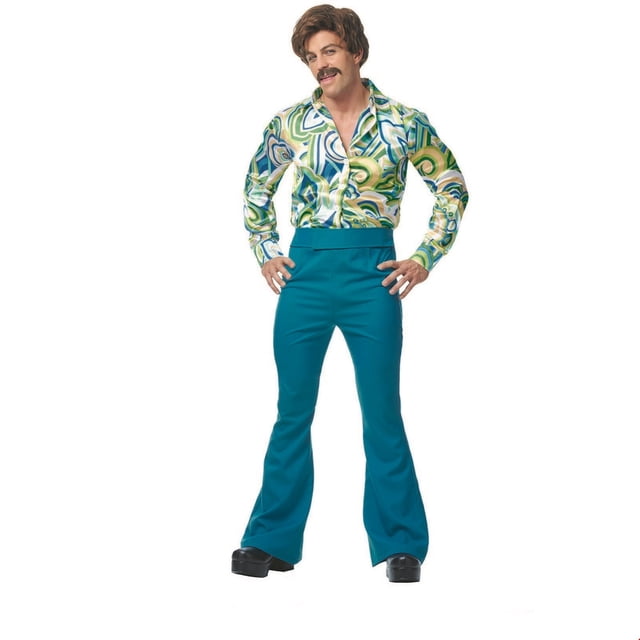Franco 70s Dude Men's Halloween Fancy-Dress Costume for Adult, Standard ...