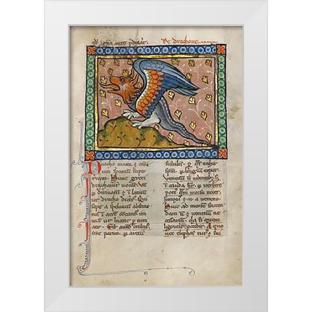 Franco-Flemish 13th Century 13x18 White Modern Wood Framed Museum Art ...