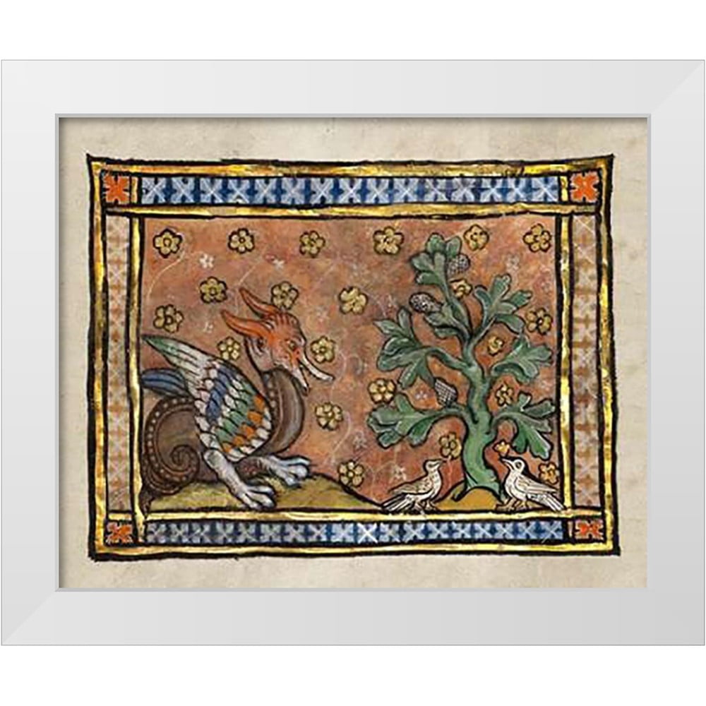 Franco-Flemish 13th Century 18x15 White Modern Wood Framed Museum Art ...