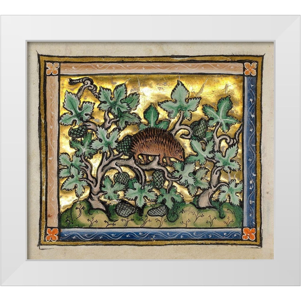 Franco-Flemish 13th Century 22x20 White Modern Wood Framed Museum Art ...