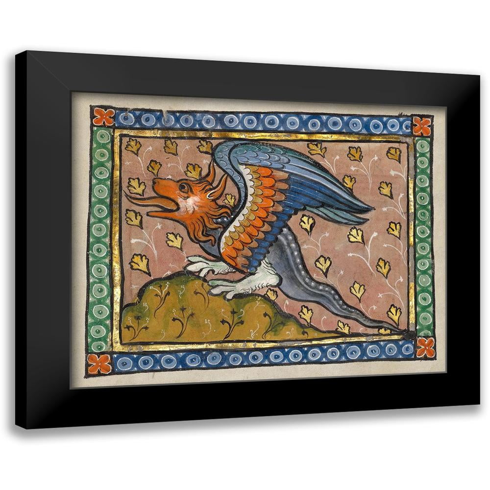 Franco-Flemish 13th Century 24x20 Black Modern Framed Museum Art Print ...