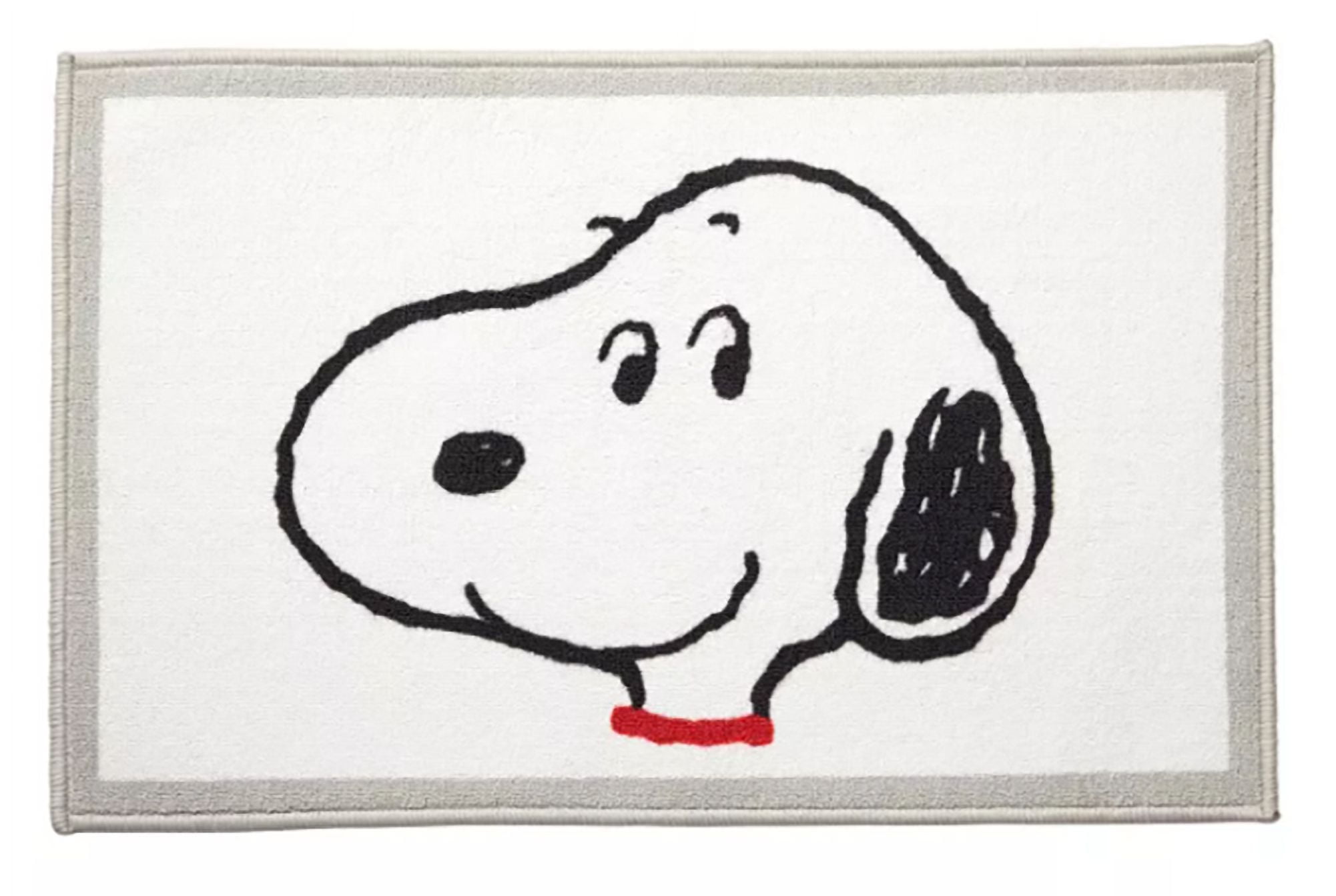Peanuts Snoopy Casual Cartoon Bath Rug, 20" x 30", Non-Skid Latex ...