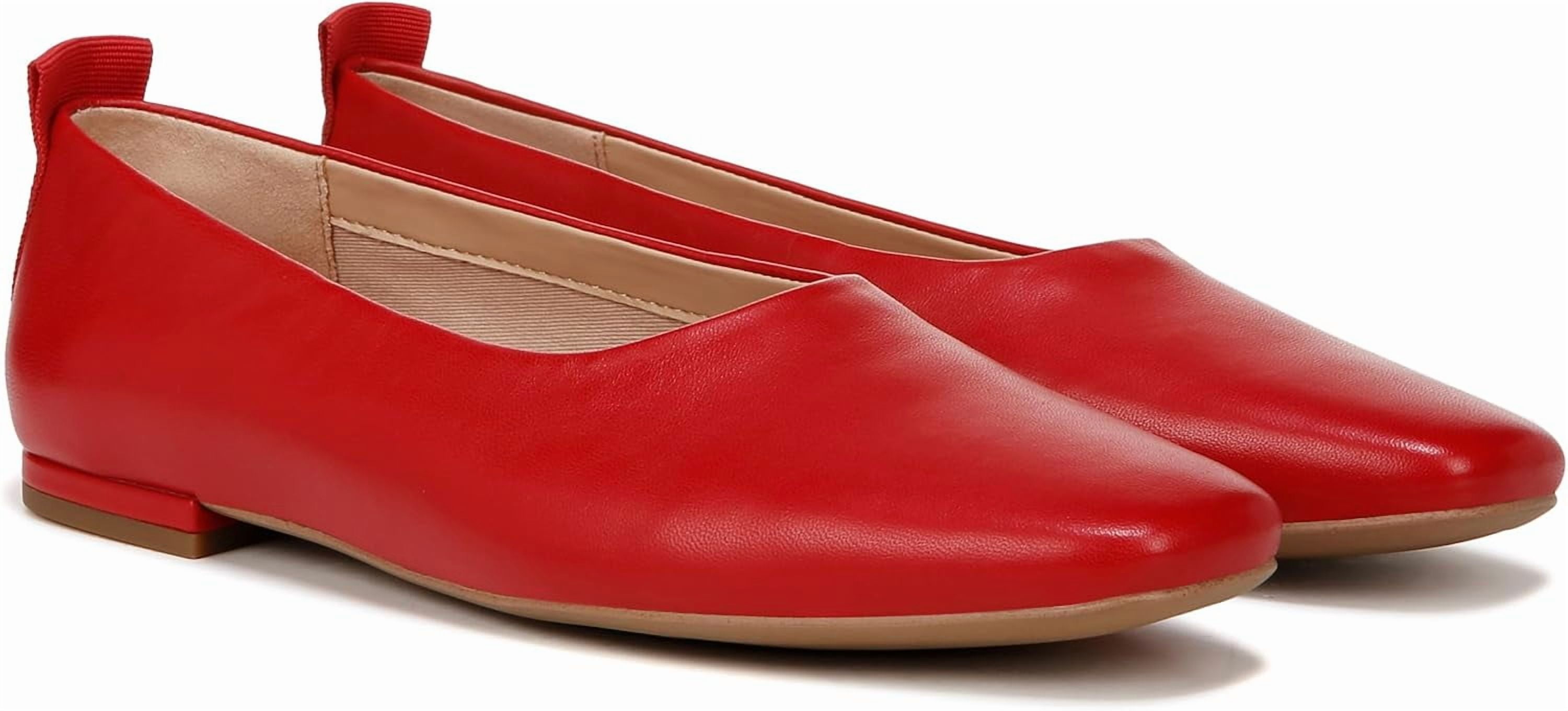 Franco Sarto Women's Ariel Red Leather Ballet Flat 6M - Walmart.com