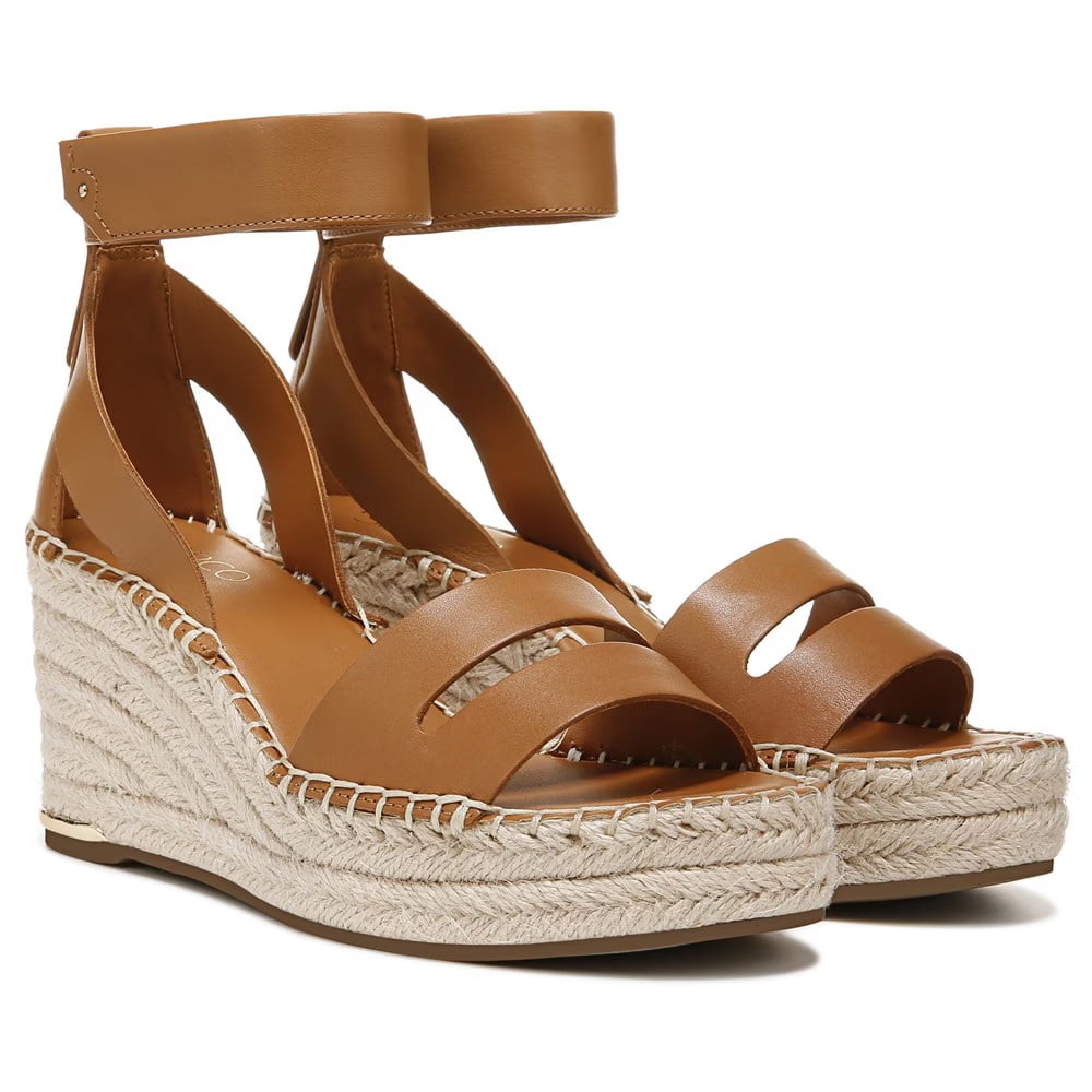 Franco Sarto Women's Callia Espadrille Wedge Sandal Cuoio 8M - Walmart.com