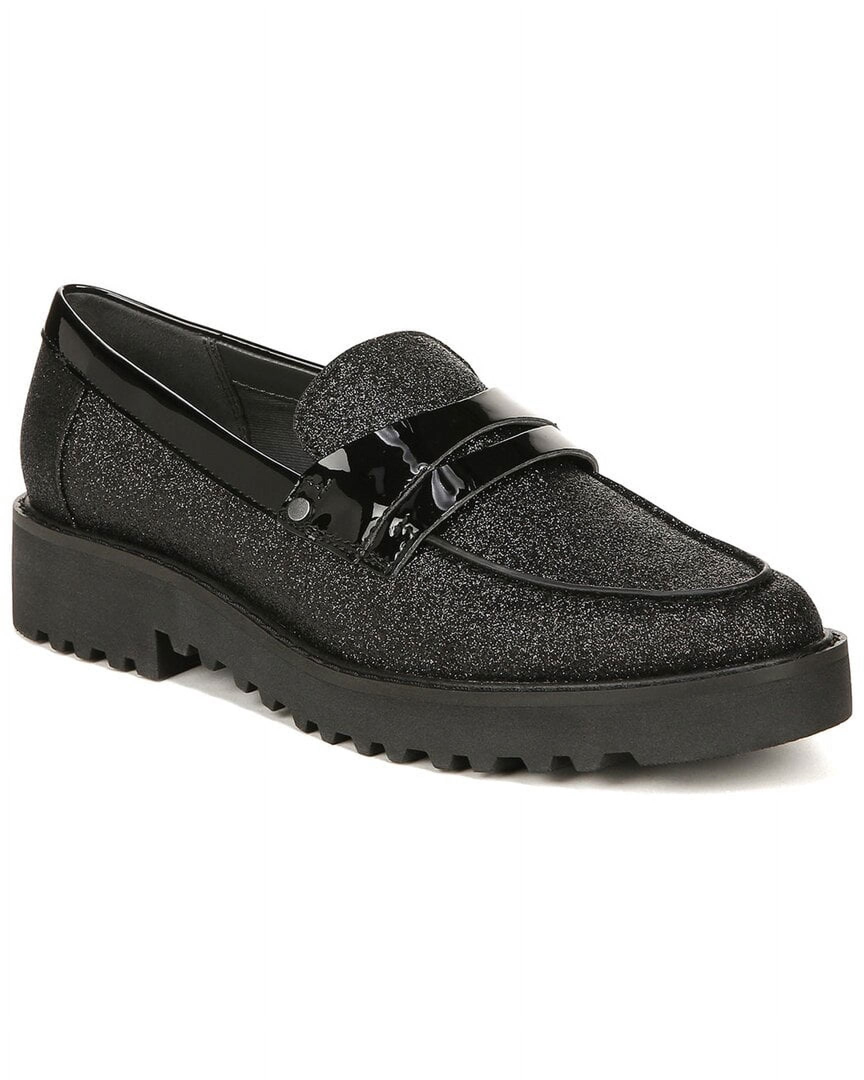 Franco Sarto Women's Cassandra Comfortable Slip-On Loafers, Black ...