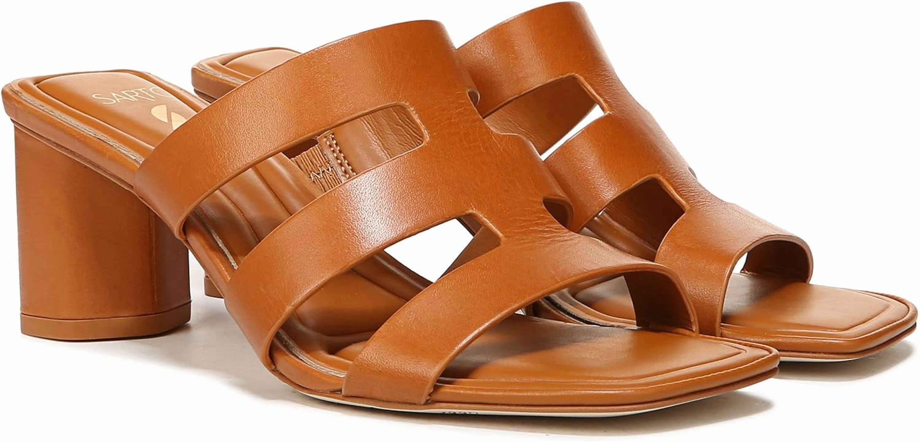Franco Sarto Women's Flexa Carly Heeled Slide Sandal Tan Brown 10M ...