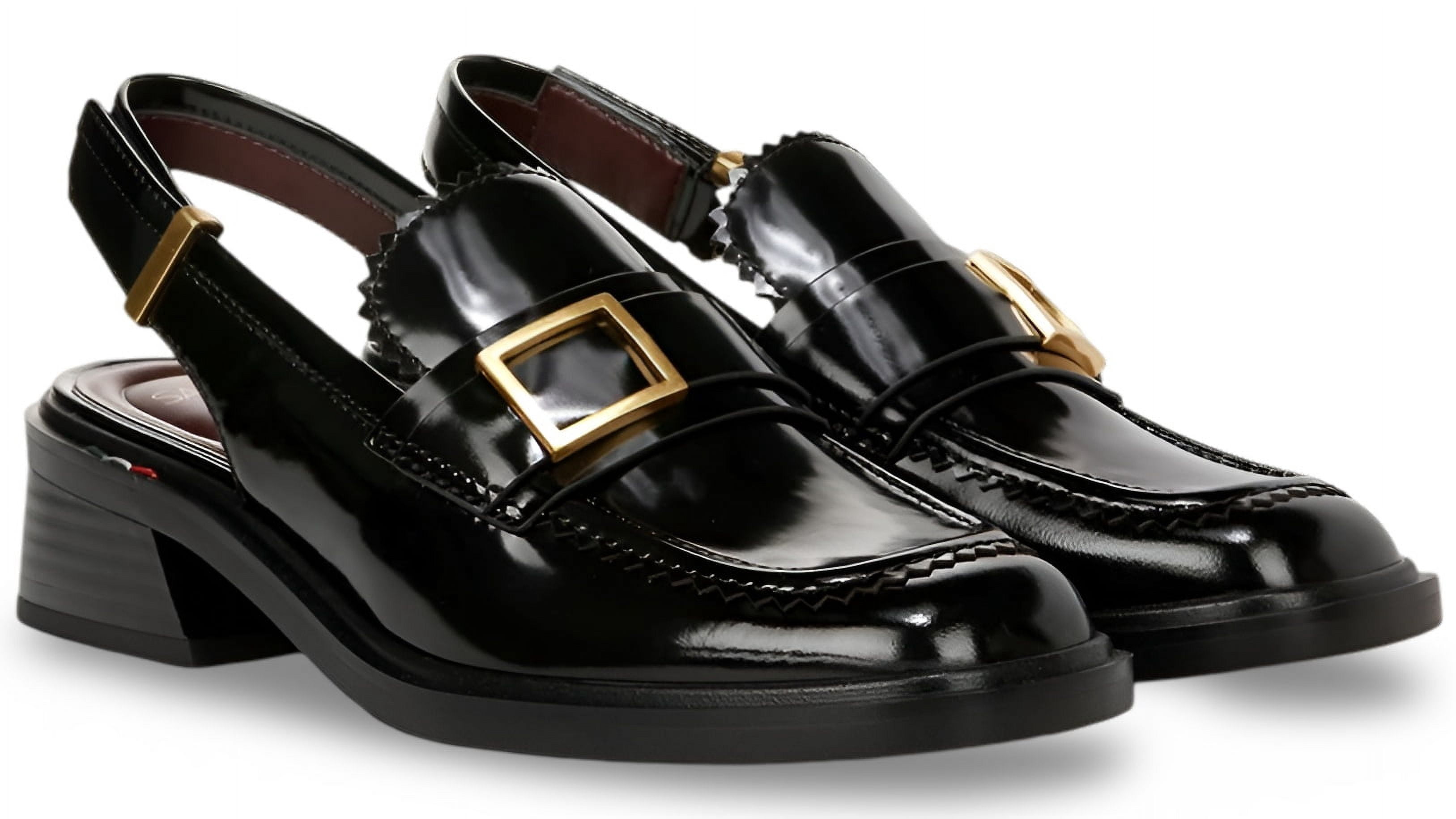 Franco Sarto Women's Gianna Slingback Loafers Black 9.5M - Walmart.com