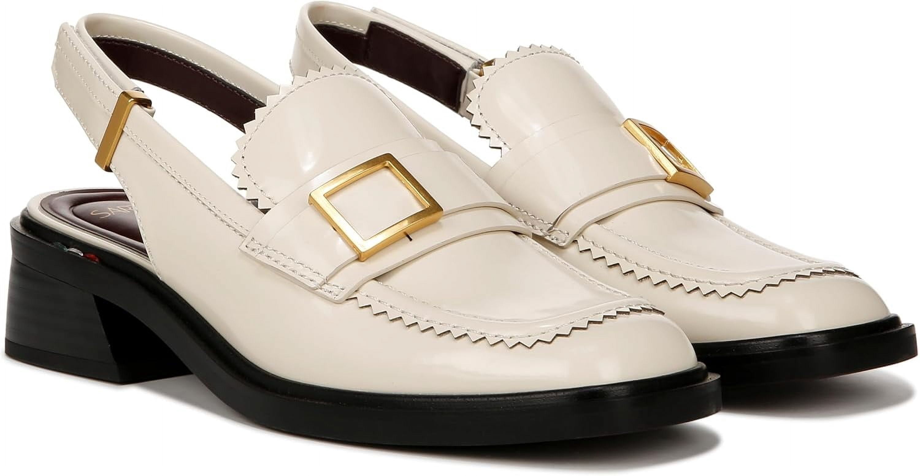 Franco Sarto Women's Gianna Slingback Loafers Vanilla White 10M ...