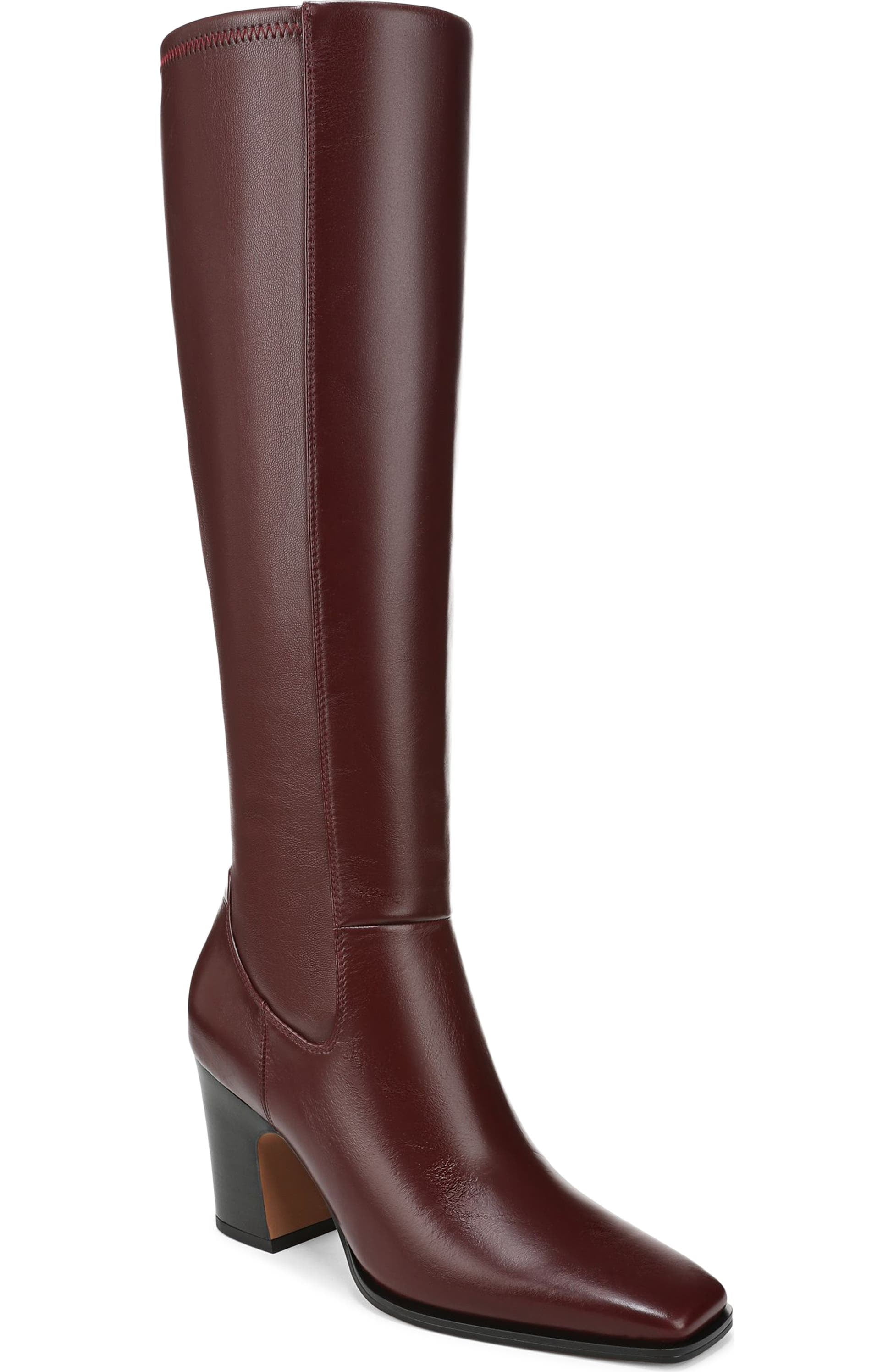 Franco Sarto Women's Jonie Knee High Boot Oxblood Red 5M - Walmart.com