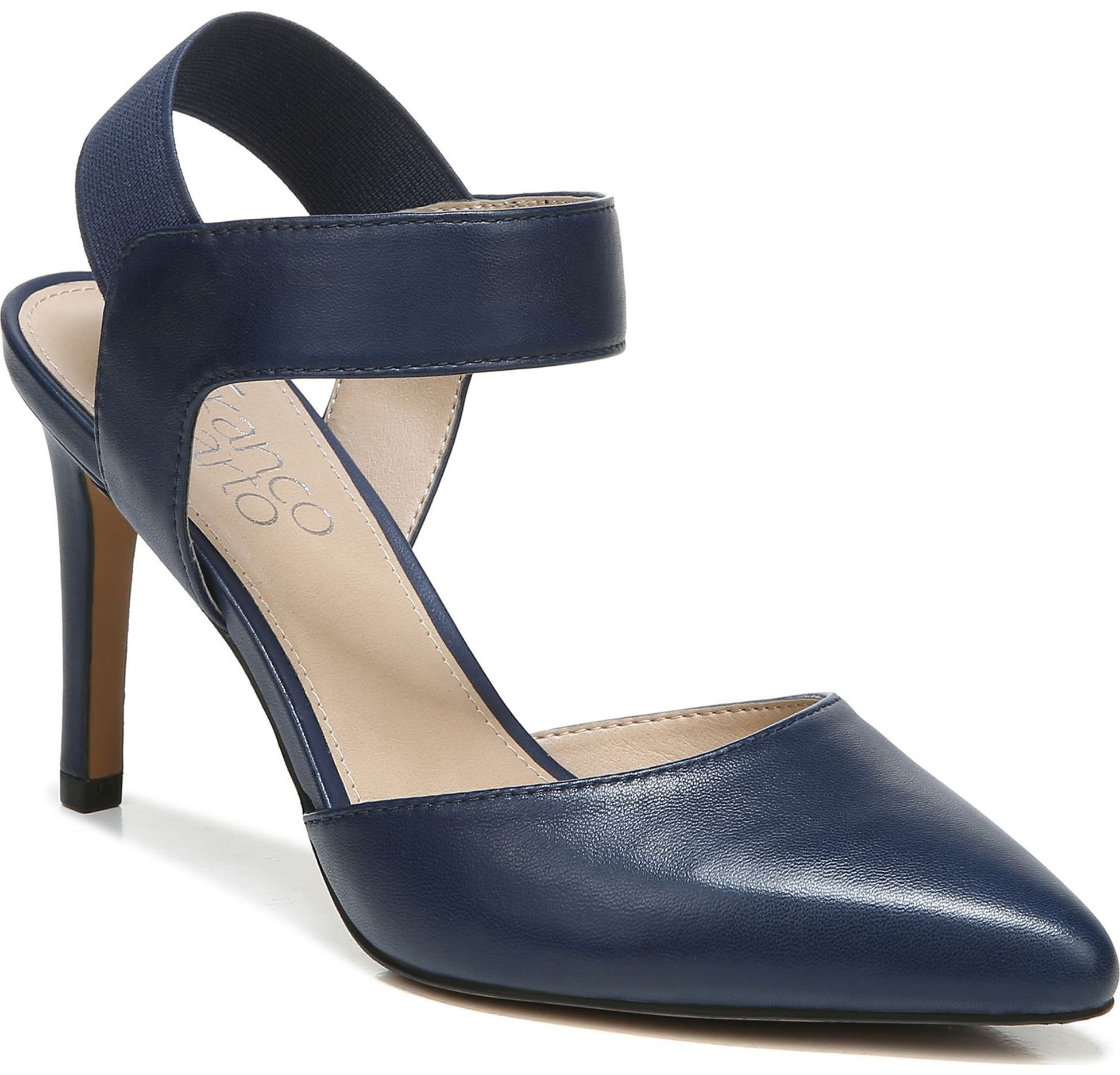 Franco Sarto Women's Lima Pointed Toe Dress Pump Navy 8M - Walmart.com