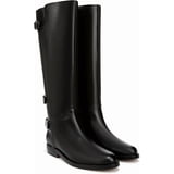 Franco Sarto Women's Padova Knee High Boot Black Leather 9.5M - Walmart.com