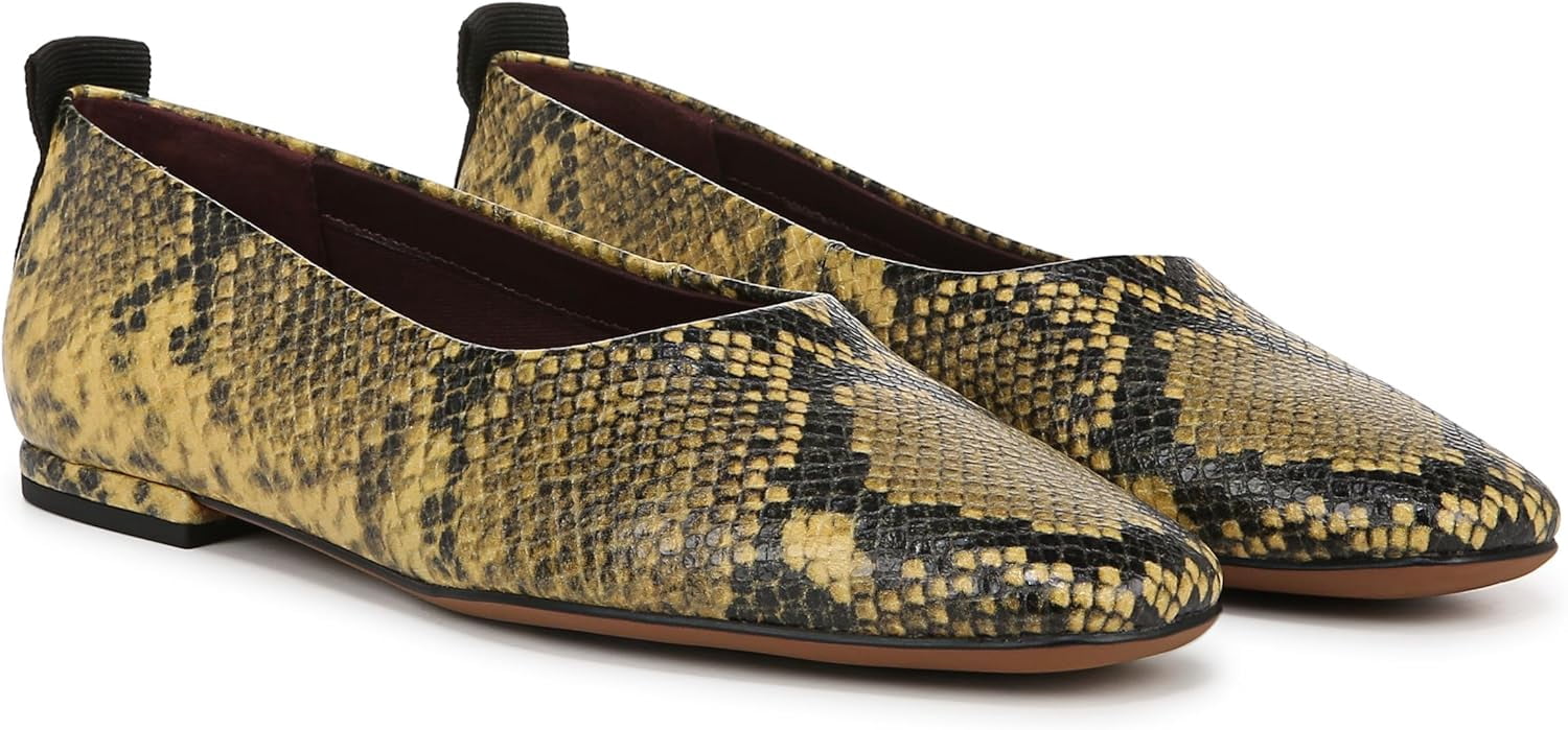 Franco Sarto Women's Vana Slip on Ballet Flat Spiced Pear Snake 8.5M ...