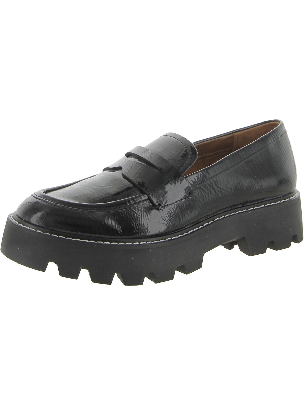 Franco Sarto Womens Balin Faux Leather Lug Sole Loafers - Walmart.com