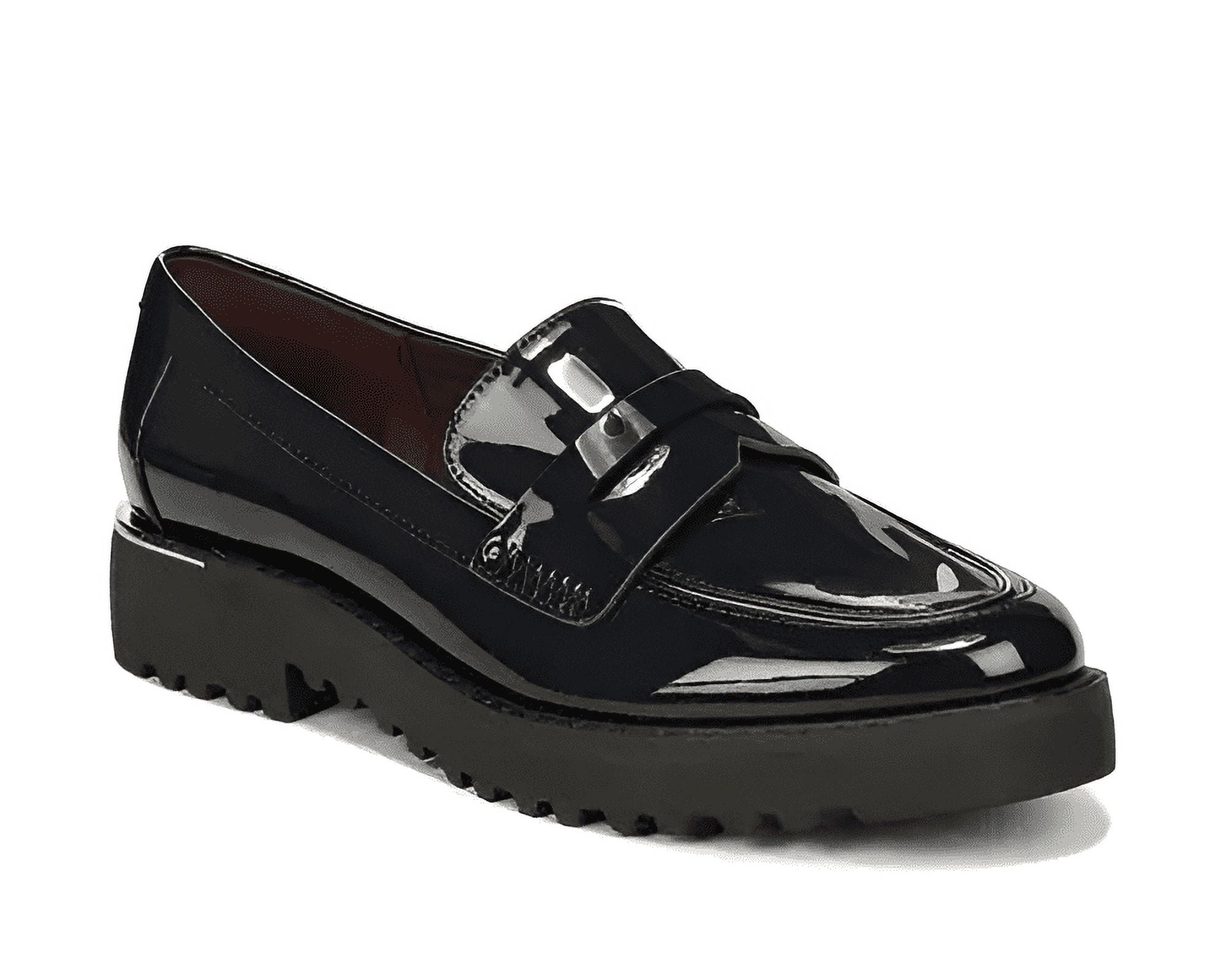 Franco Sarto Womens Camrynn Lug Sole Loafers Navy 6W - Walmart.com