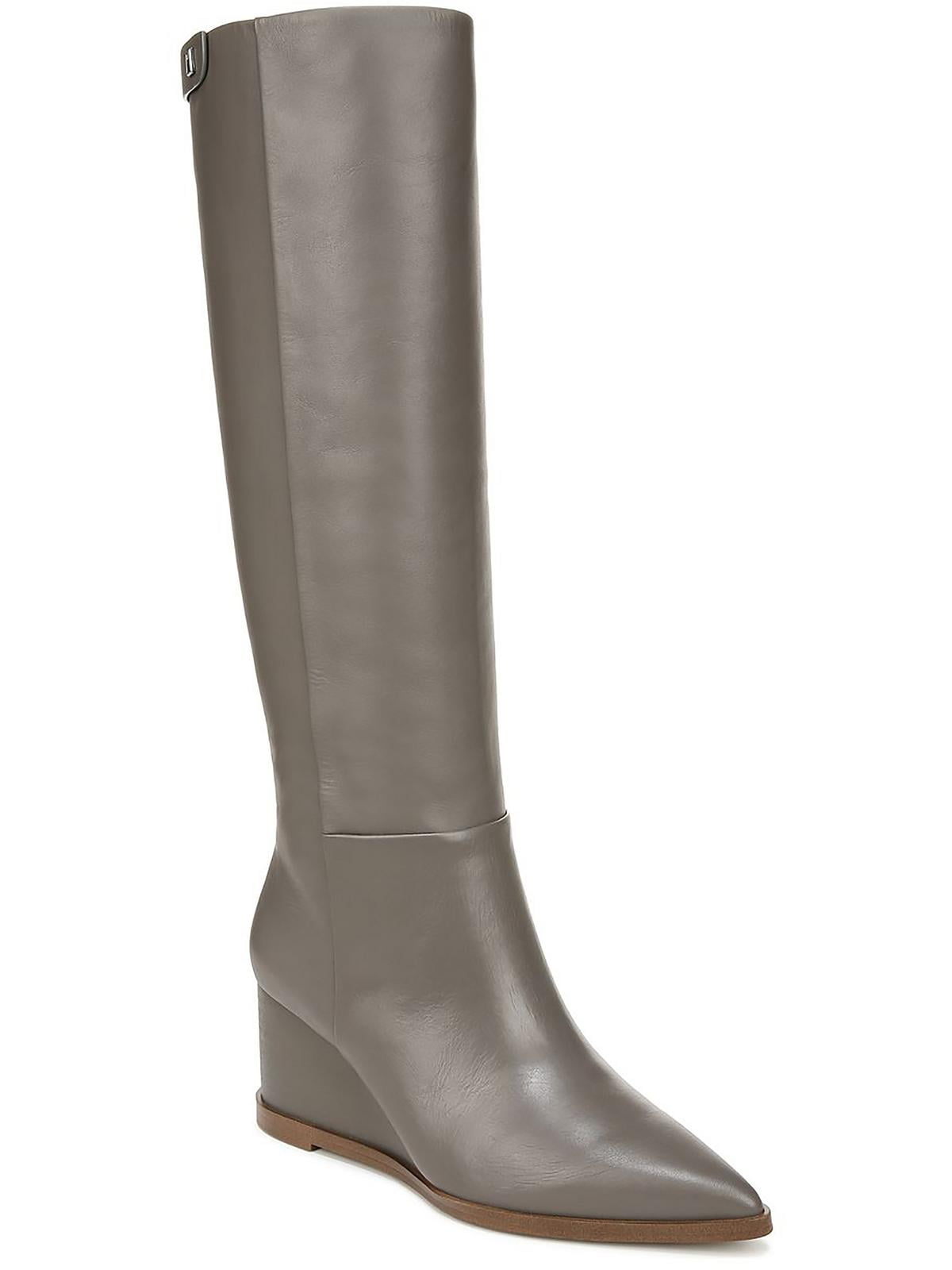 Franco Sarto Womens Estella Leather Pointed Toe Knee-High Boots ...