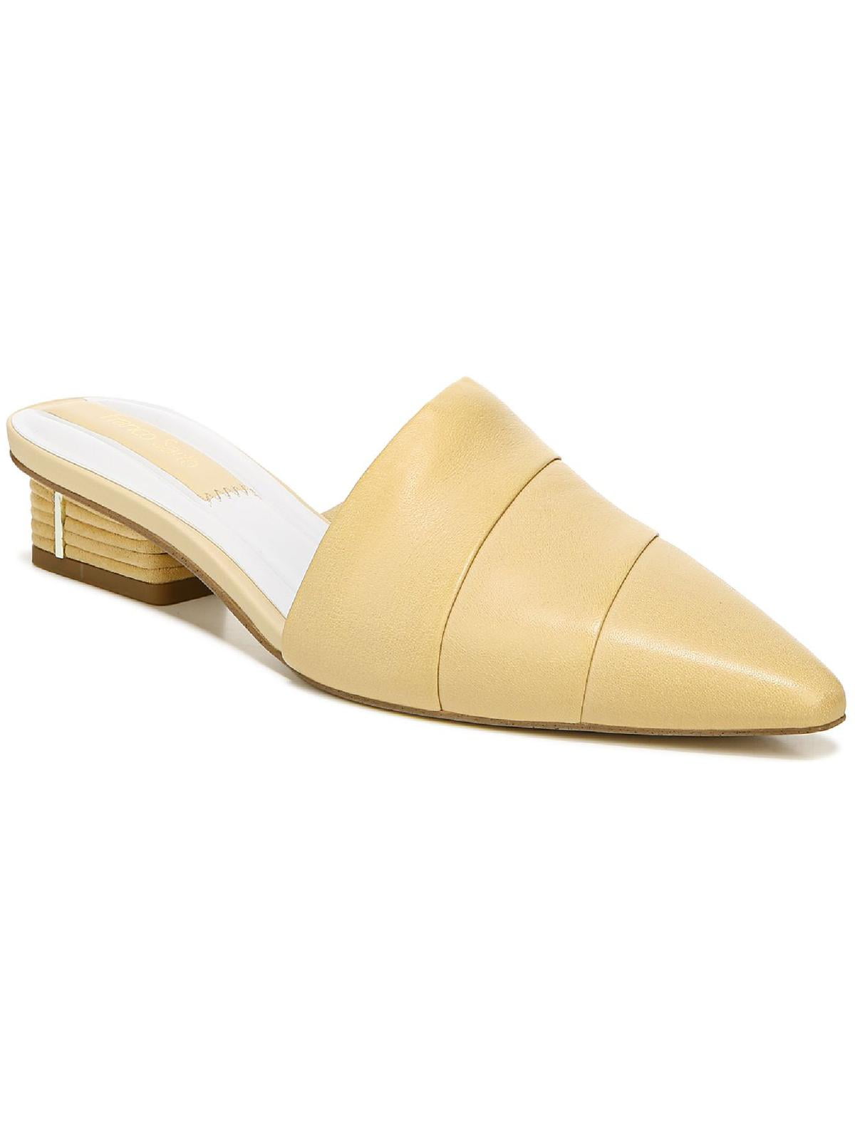 Franco Sarto Womens Oasis 3 Leather Almond Toe Mules - Walmart.com