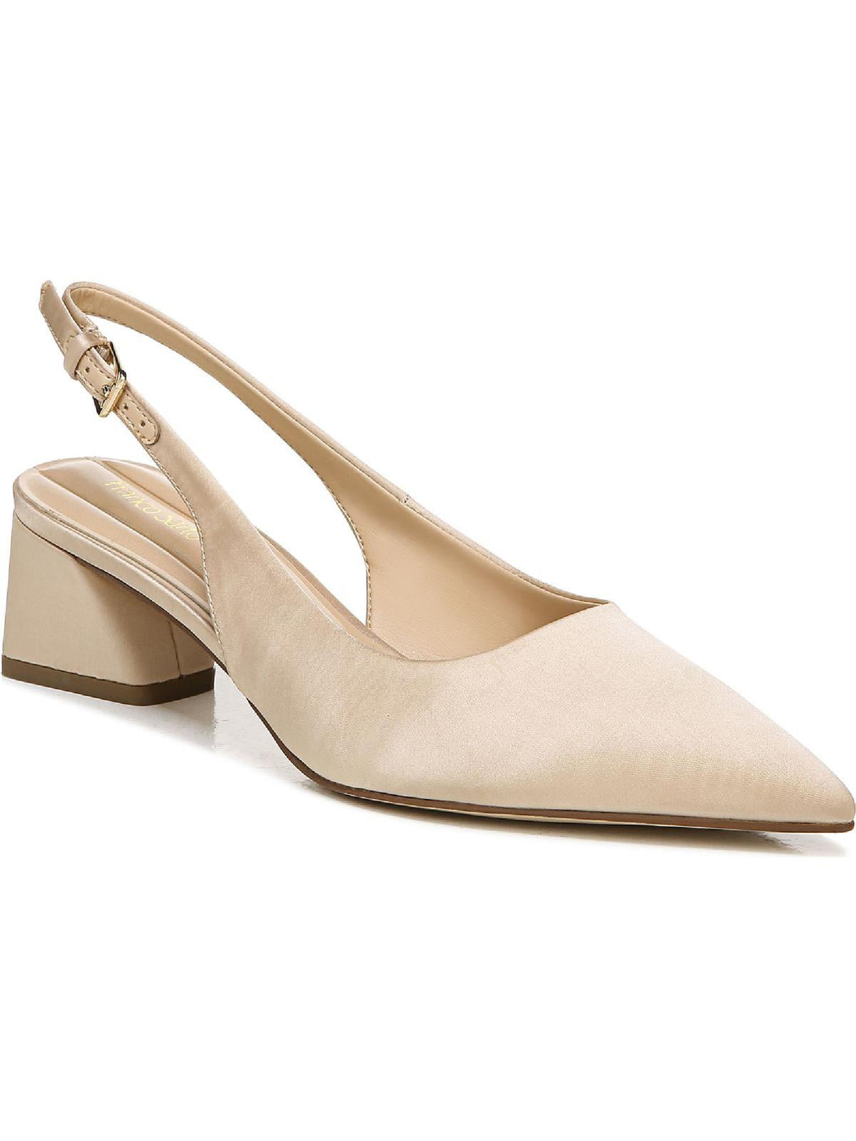 Franco Sarto Womens Racer Satin Pointed Toe Slingback Heels - Walmart.com