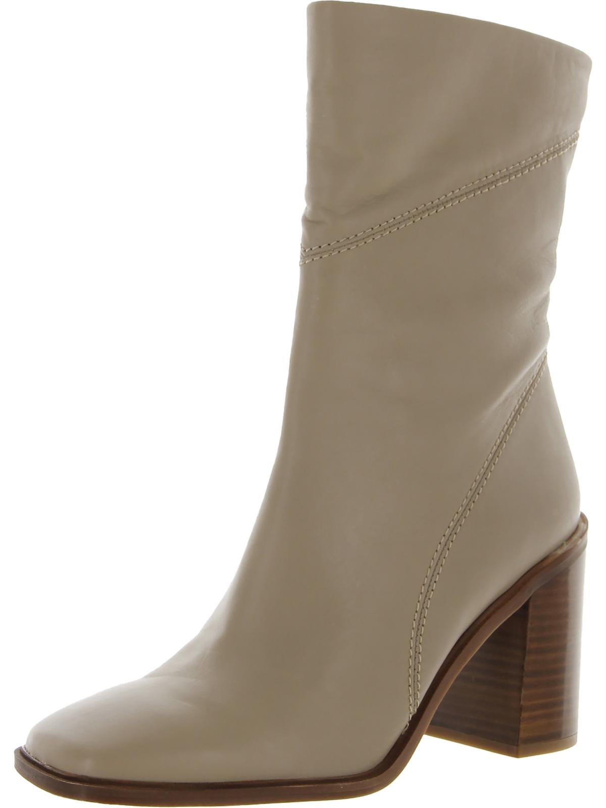 Franco Sarto Womens Stevie Leather Square Toe Booties - Walmart.com