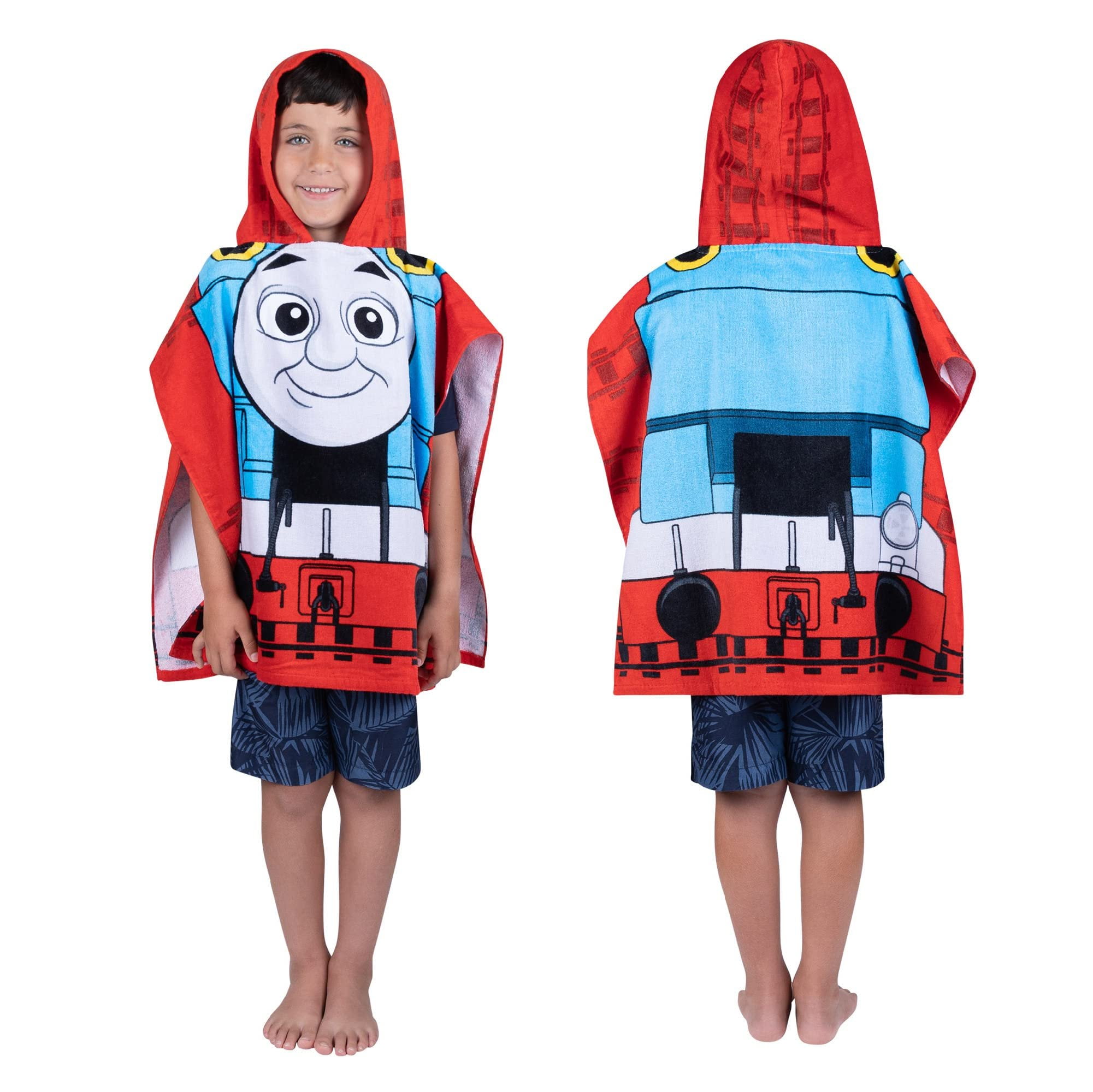 Franco, Kids Hooded Towel Poncho 24x22, Absorbent Cotton, Official ...
