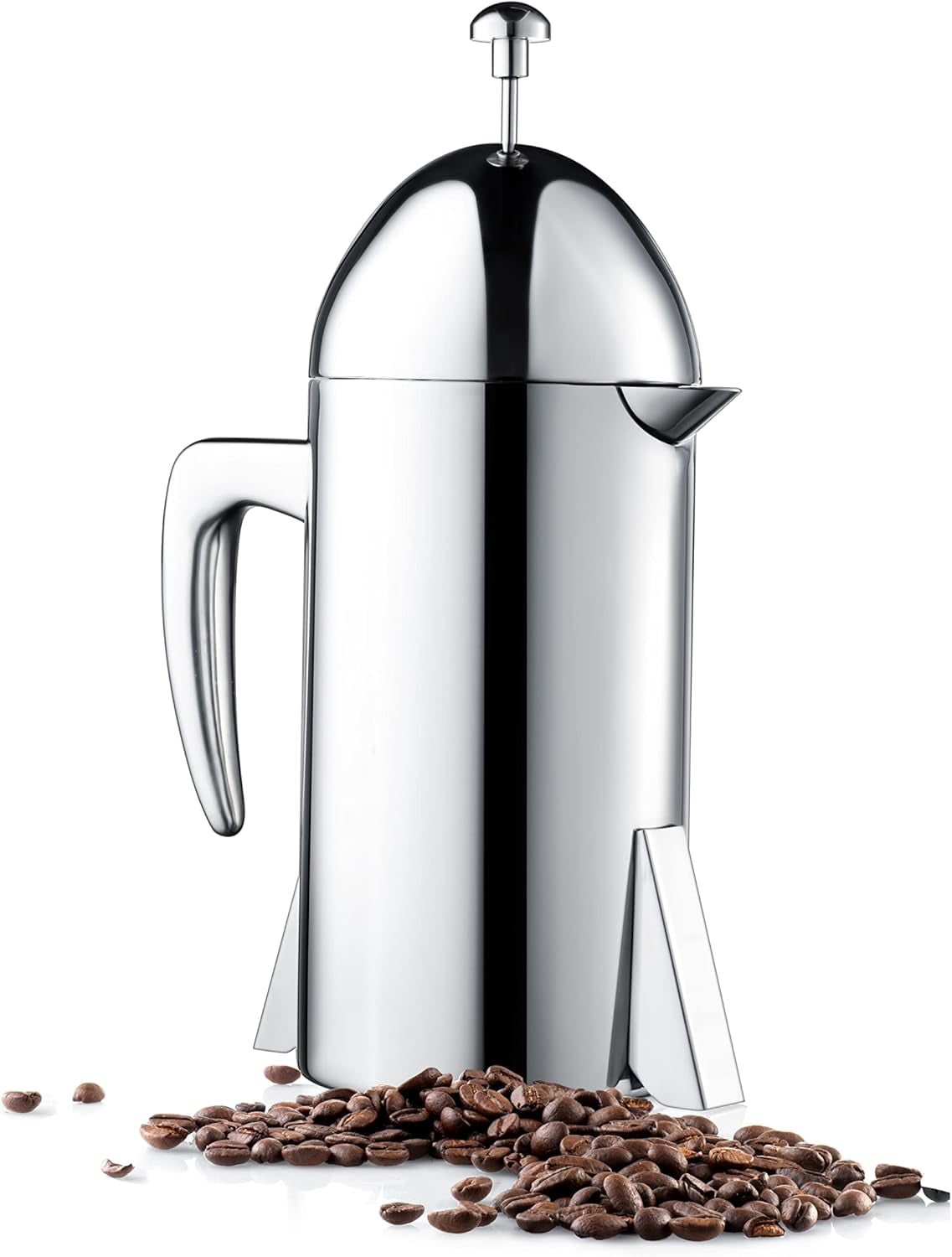 Francois et Mimi French Coffee Press 34-Oz Double Wall Stainless Steel ...