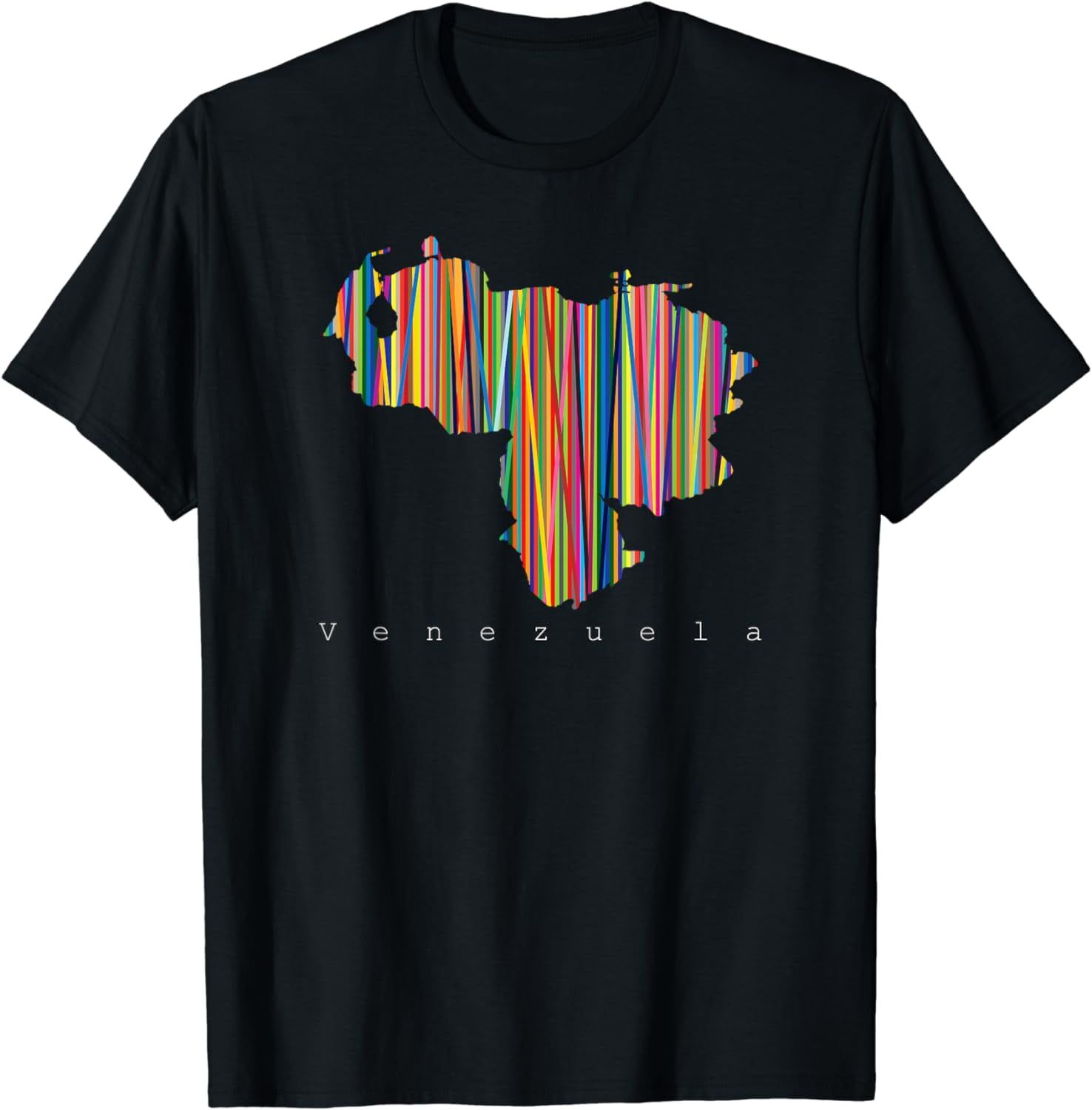 FranelasCSS: Mapa De Venezuela Multicolor Franela - Walmart.com