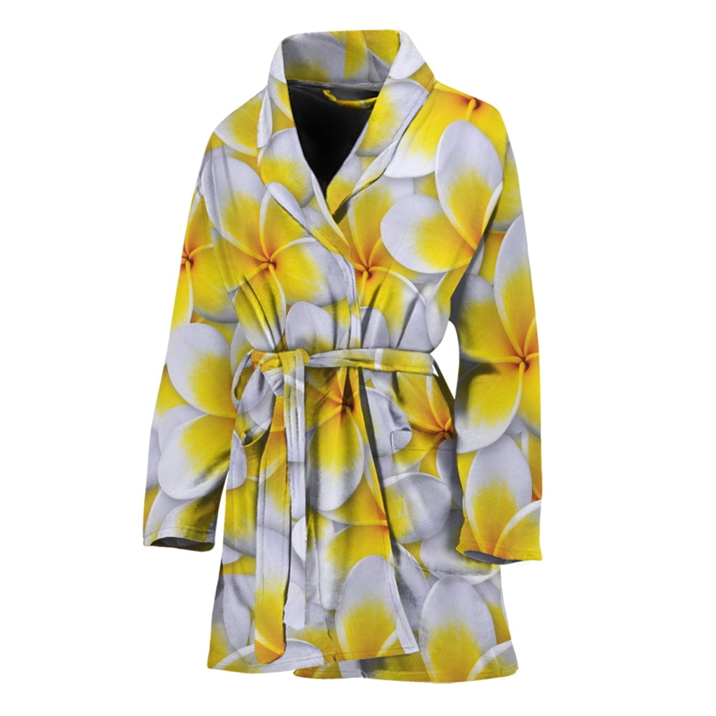 Frangipani Flower Women Bathrobe One Size Univeral Fits, Floral Fashion ...