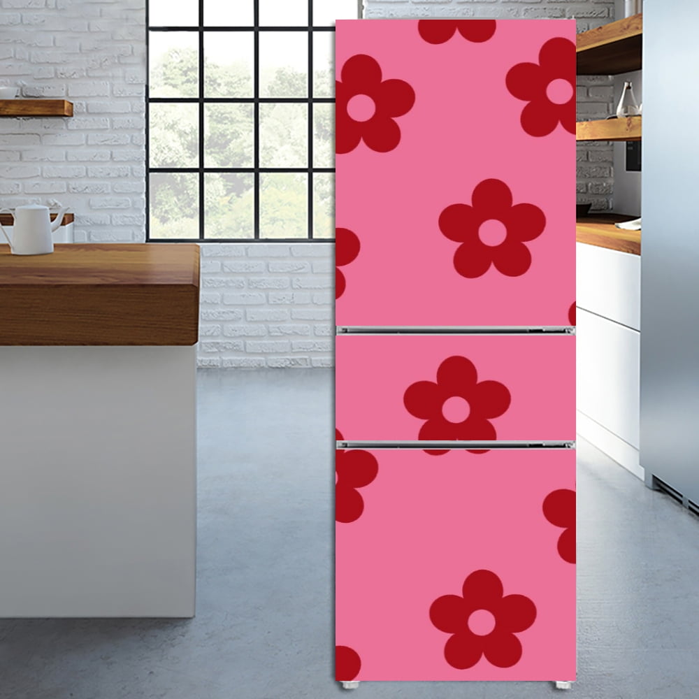 Frangipani Pattern Self Adhesive Fridge Sticker rative Pattern ...