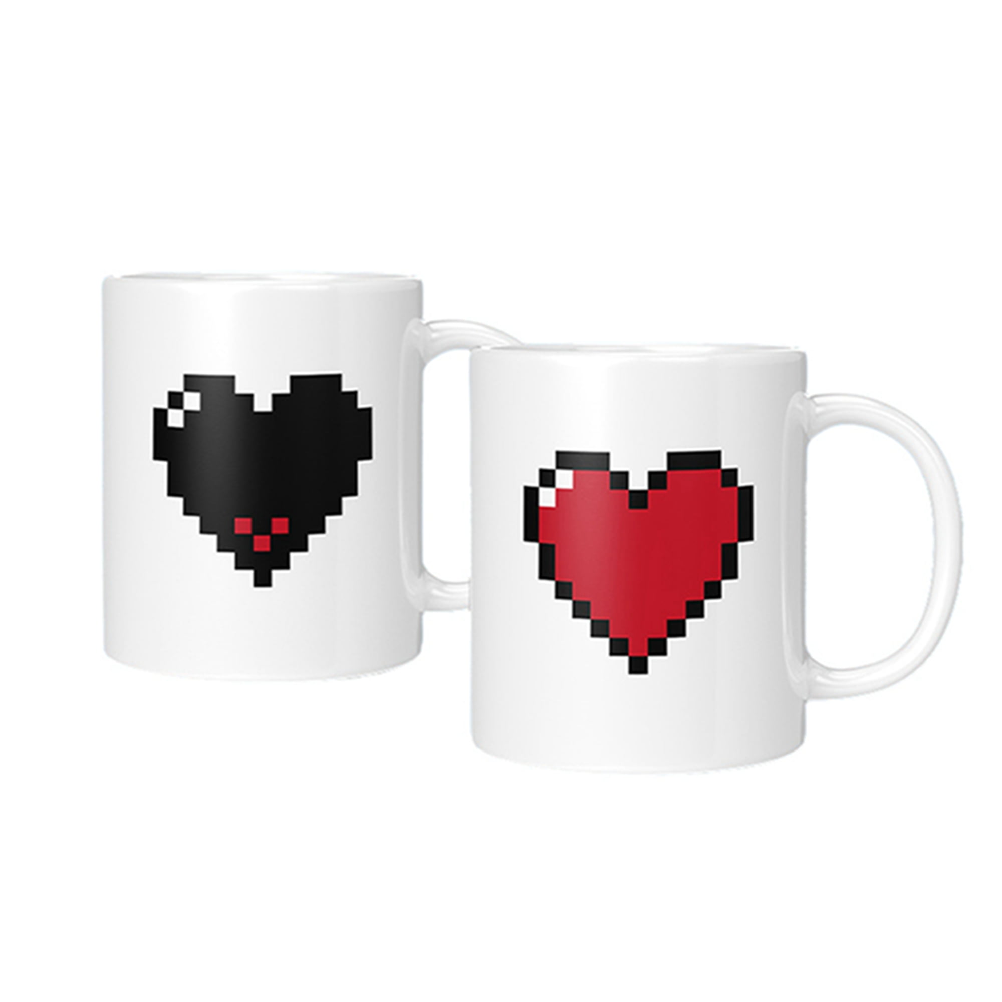 Franhais Color Changing Mugs, Cartoon Avatar/Light Bulb/Heart Print ...