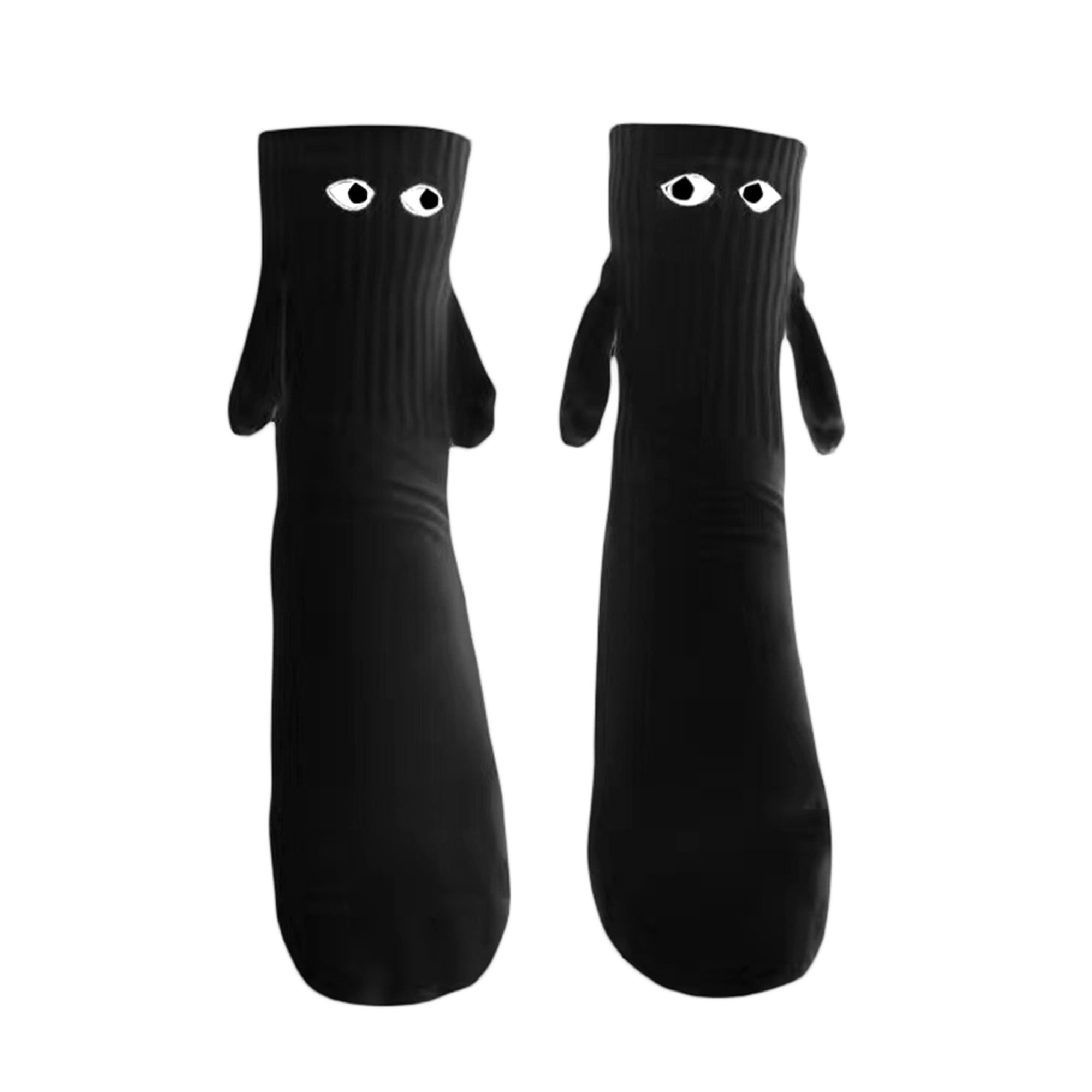 Franhais Couple Novelty Socks Cartoon Magnetic Holding Hands Socks Cute ...
