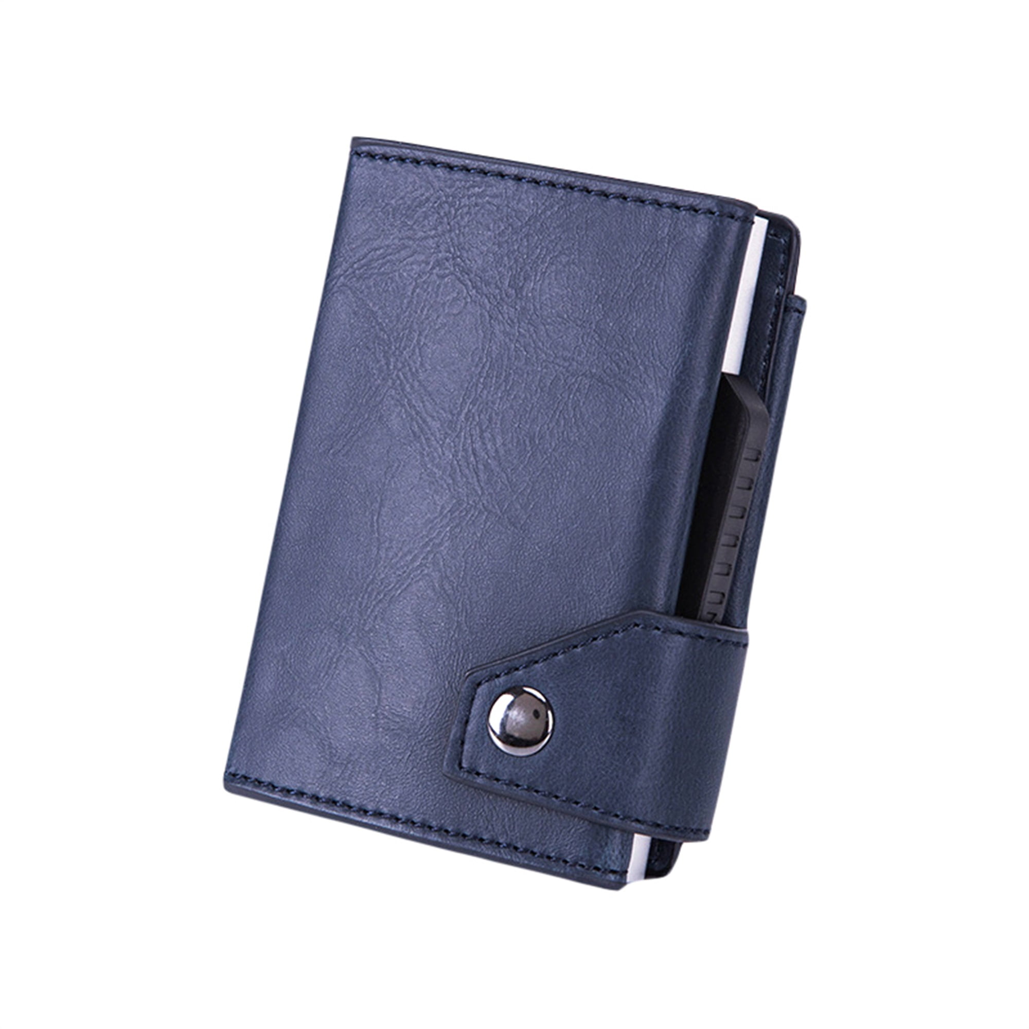 Franhais RFID Blocking Wallet Anti Theft Pop up Credit Card Holder Slim ...