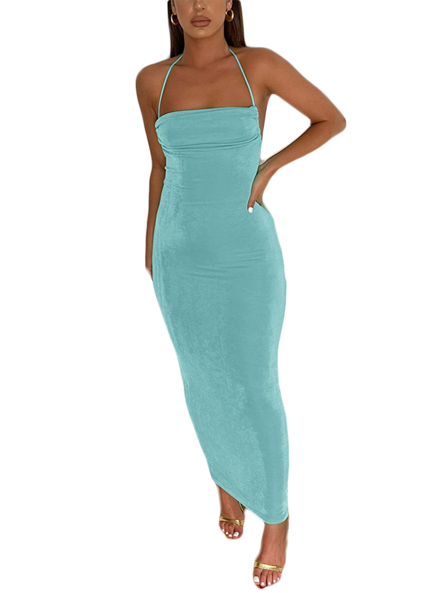 Franhais Women Long Dresses for Club Party Night Gown Vestido Chic ...