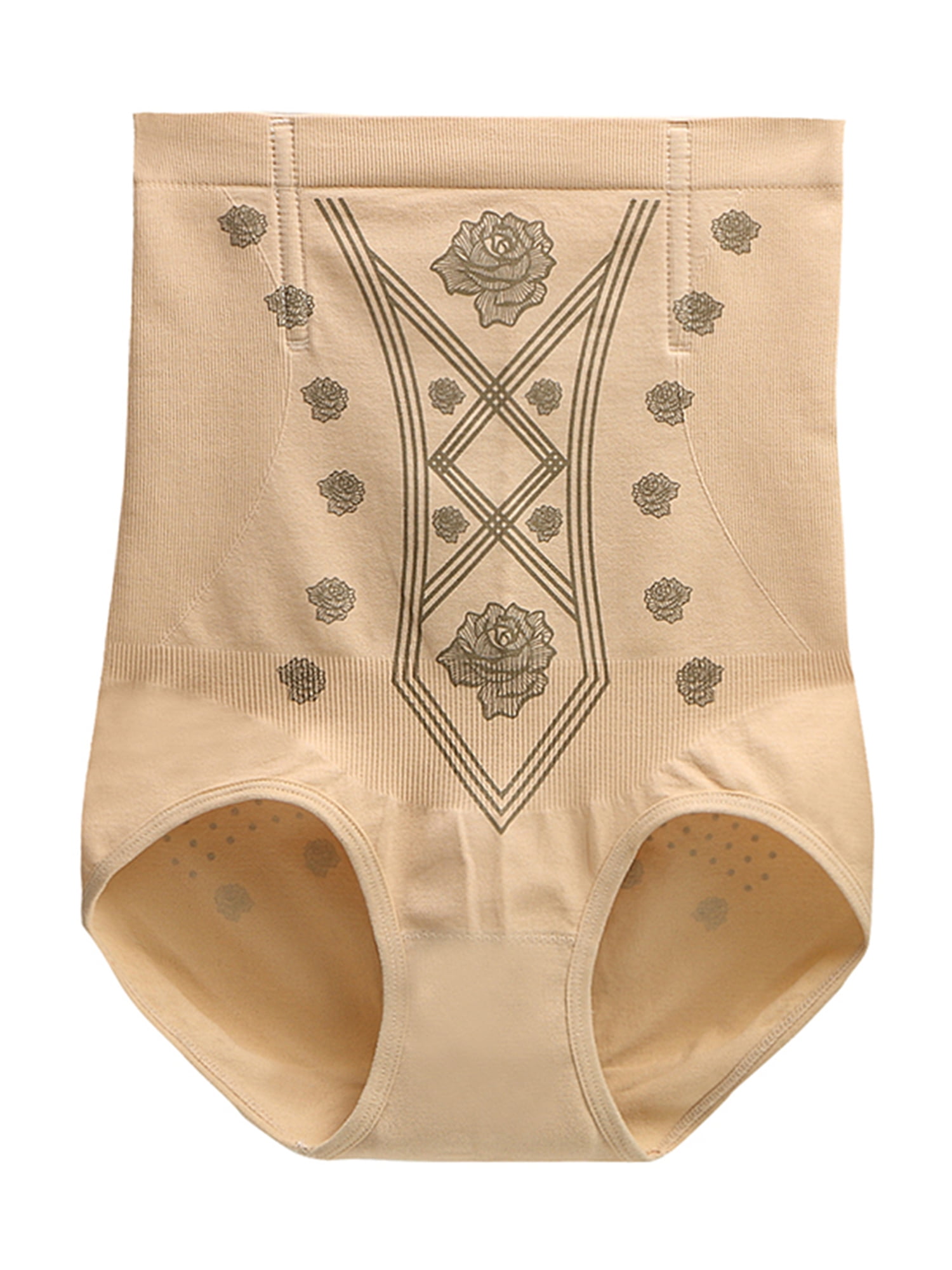 Franhais Women Tummy Control Underwear Floral Print Shapewear Body ...