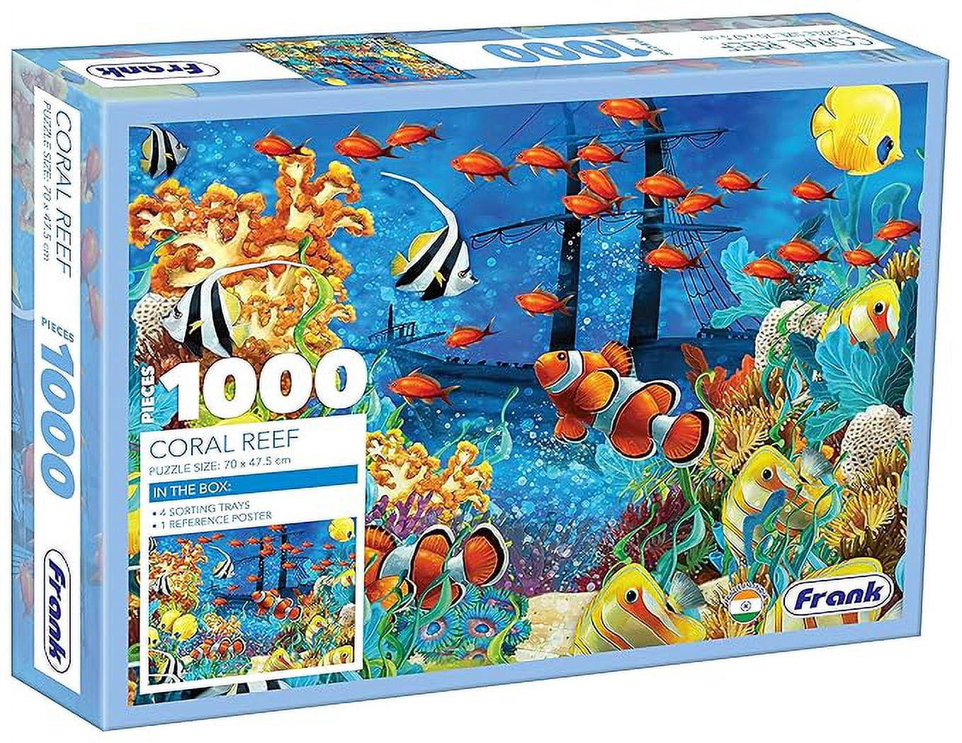 Frank 1000 Pieces Coral Reef Jigsaw Puzzle for Kids and Adults - Fun ...
