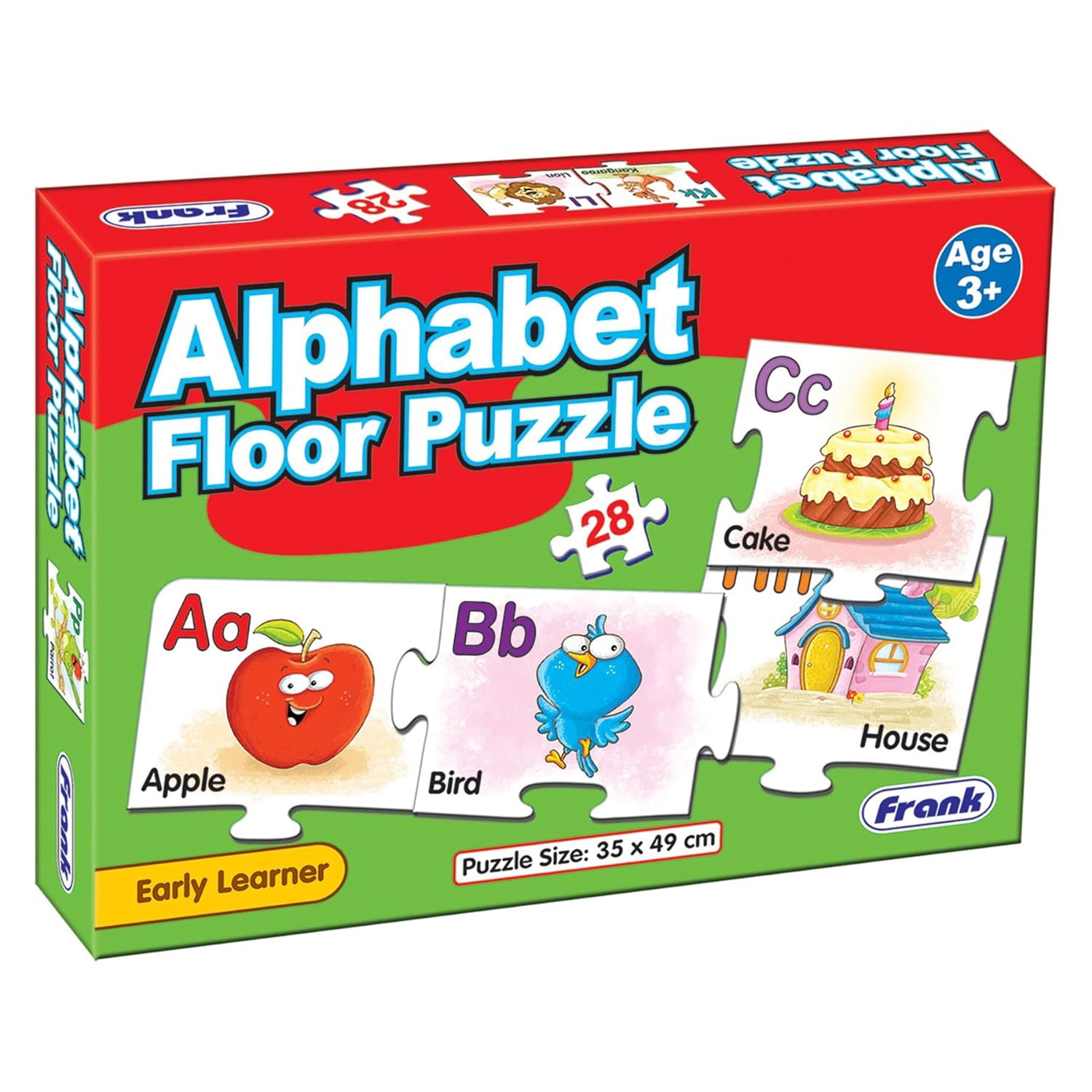Frank Alphabet Floor Puzzle - 35 x 49 cm, 28 Pieces - Early Learner ...