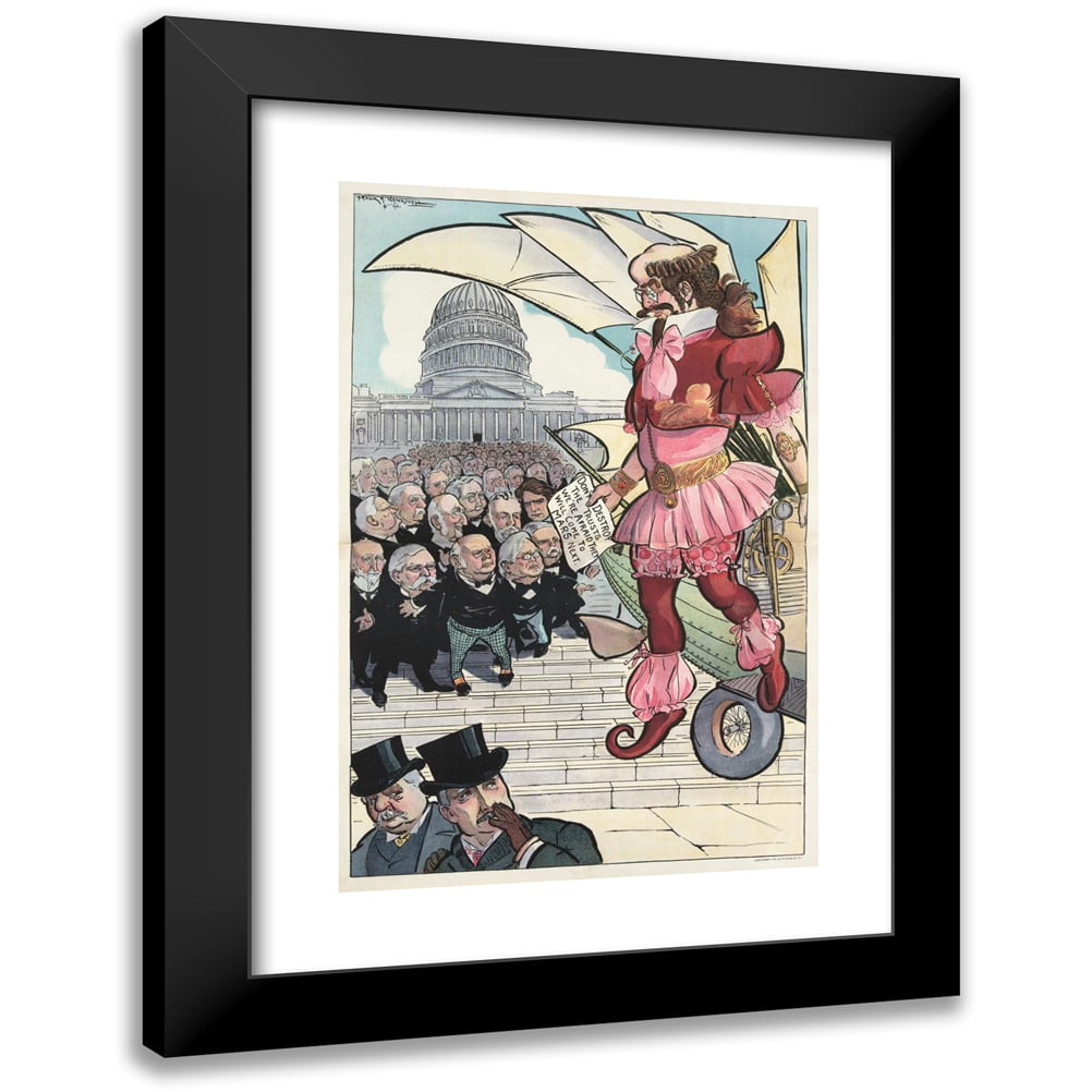 Frank Arthur Nankivell 11x14 Black Modern Framed Museum Art Print Titled - A Message from Mars ...