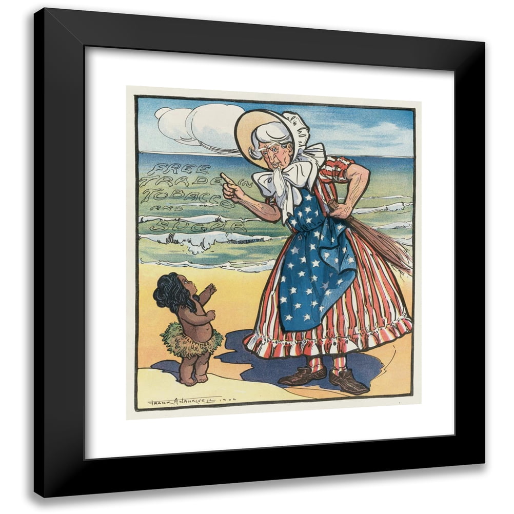 Frank Arthur Nankivell 12x14 Black Modern Framed Museum Art Print Titled - Oh, Mother, May I Go ...