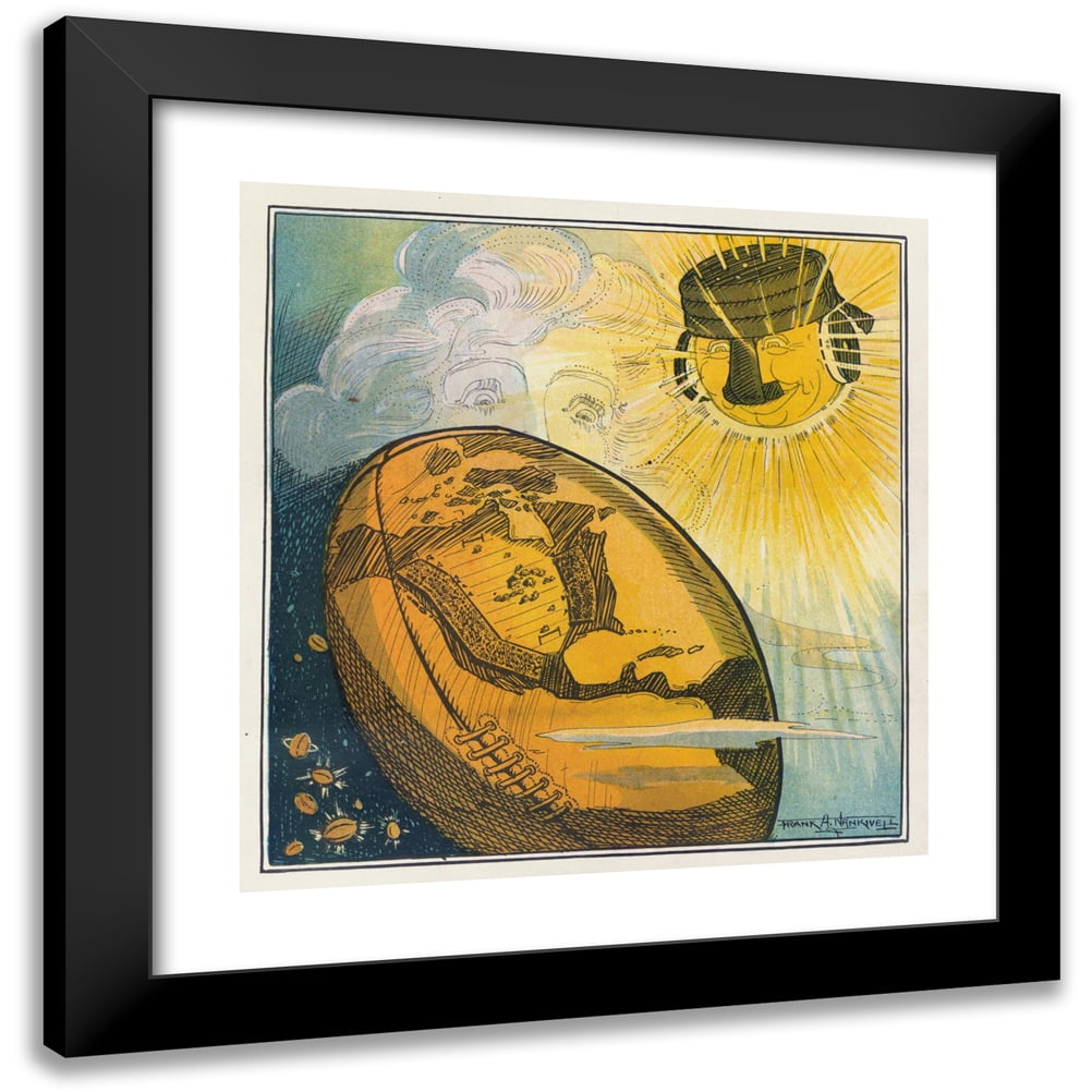 Frank Arthur Nankivell 15x15 Black Modern Framed Museum Art Print Titled - The College World ...