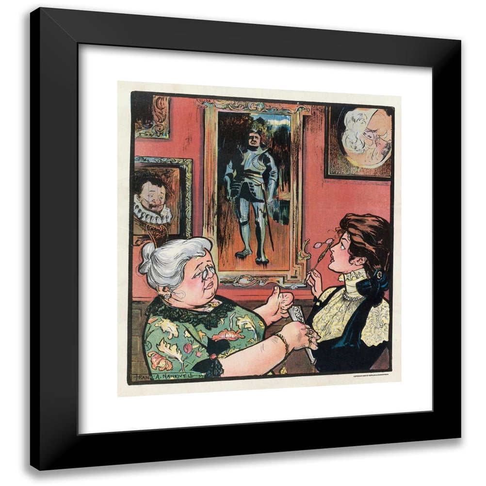 Frank Arthur Nankivell 15x16 Black Modern Framed Museum Art Print ...