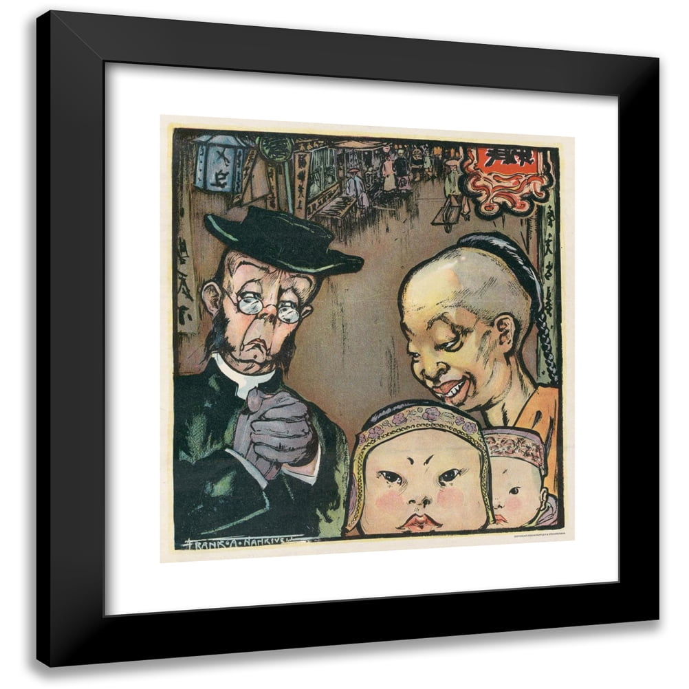 Frank Arthur Nankivell 15x16 Black Modern Framed Museum Art Print ...