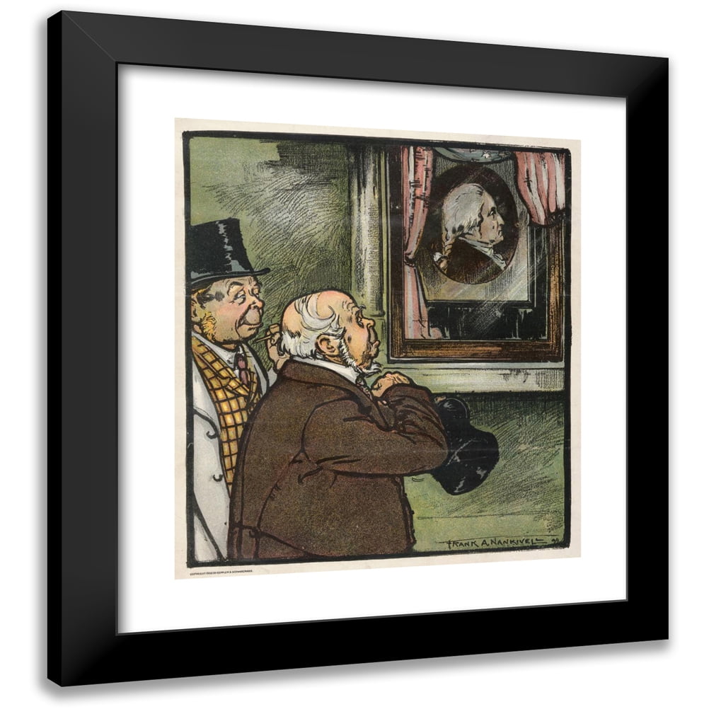 Frank Arthur Nankivell 15x17 Black Modern Framed Museum Art Print Titled - Catching the ...