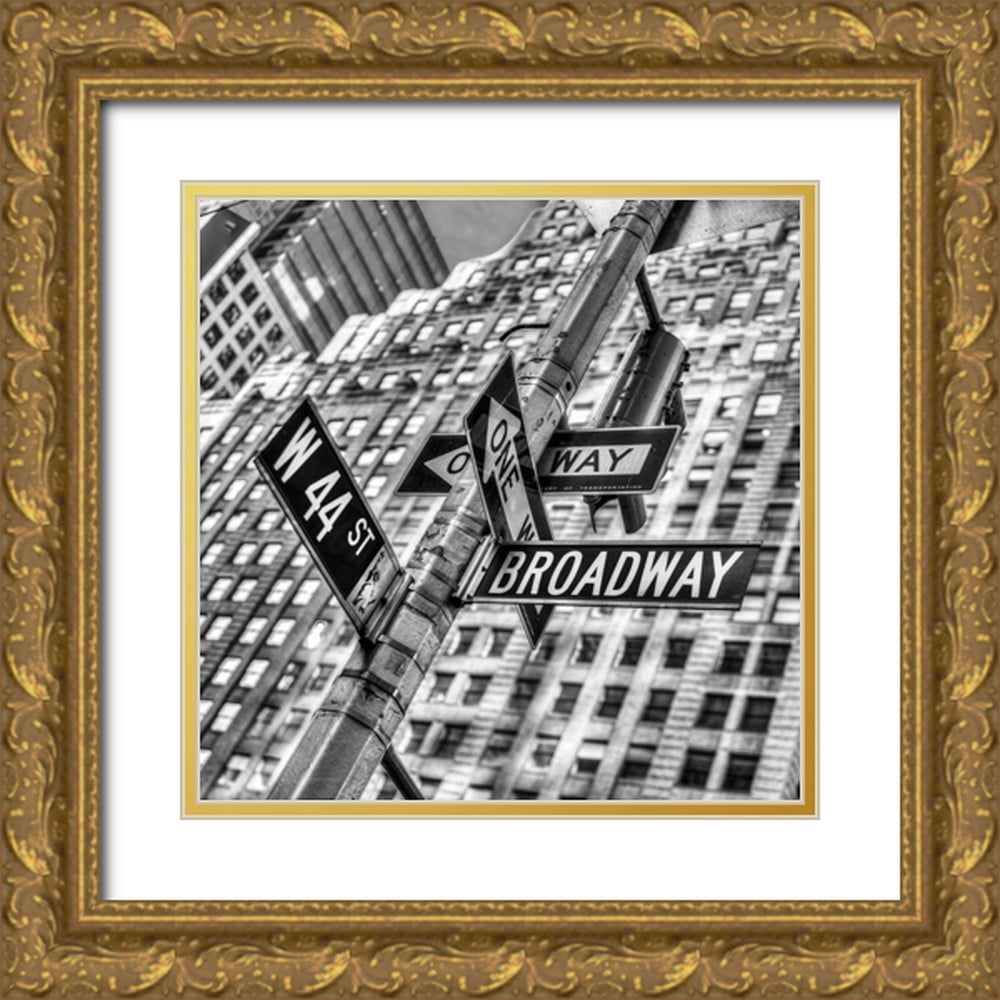 Frank, Assaf 12x12 Gold Ornate Wood Framed with Double Matting Museum ...