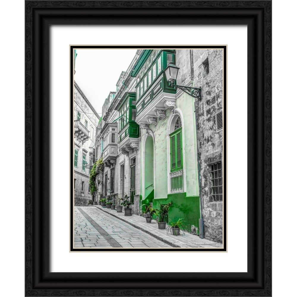 Frank, Assaf 12x14 Black Ornate Wood Framed with Double Matting Museum ...
