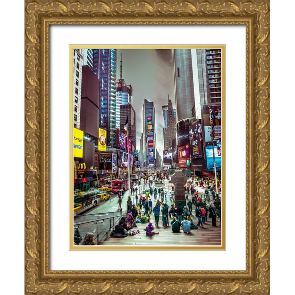 Frank, Assaf 12x14 Gold Ornate Wood Framed with Double Matting Museum ...