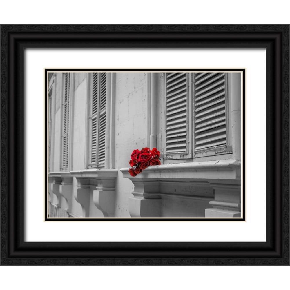 Frank, Assaf 14x12 Black Ornate Wood Framed with Double Matting Museum ...