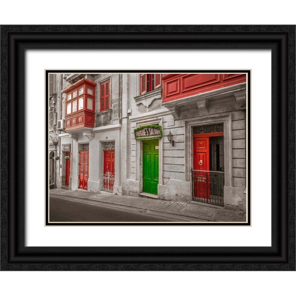 Frank, Assaf 14x12 Black Ornate Wood Framed with Double Matting Museum ...