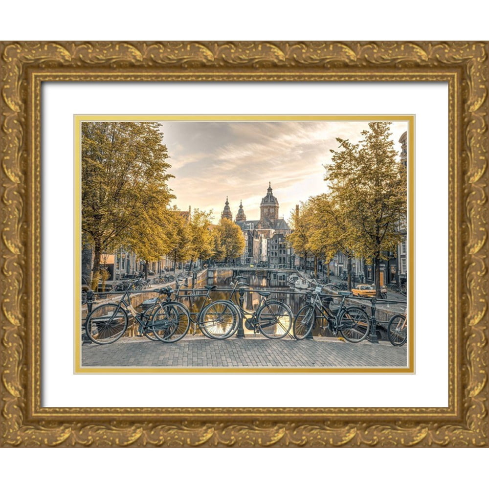 Frank, Assaf 14x12 Gold Ornate Wood Framed with Double Matting Museum ...