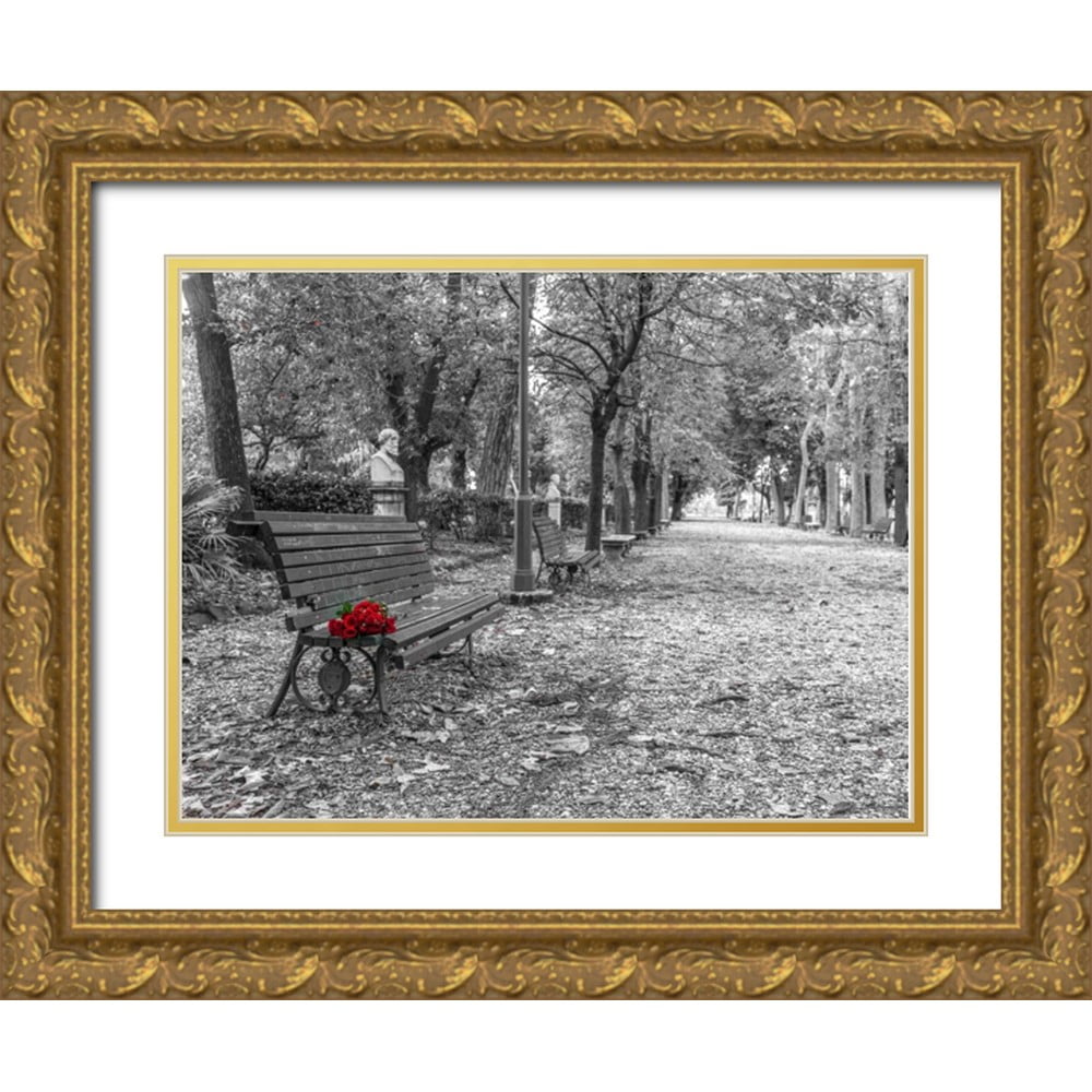 Frank, Assaf 14x12 Gold Ornate Wood Framed with Double Matting Museum ...